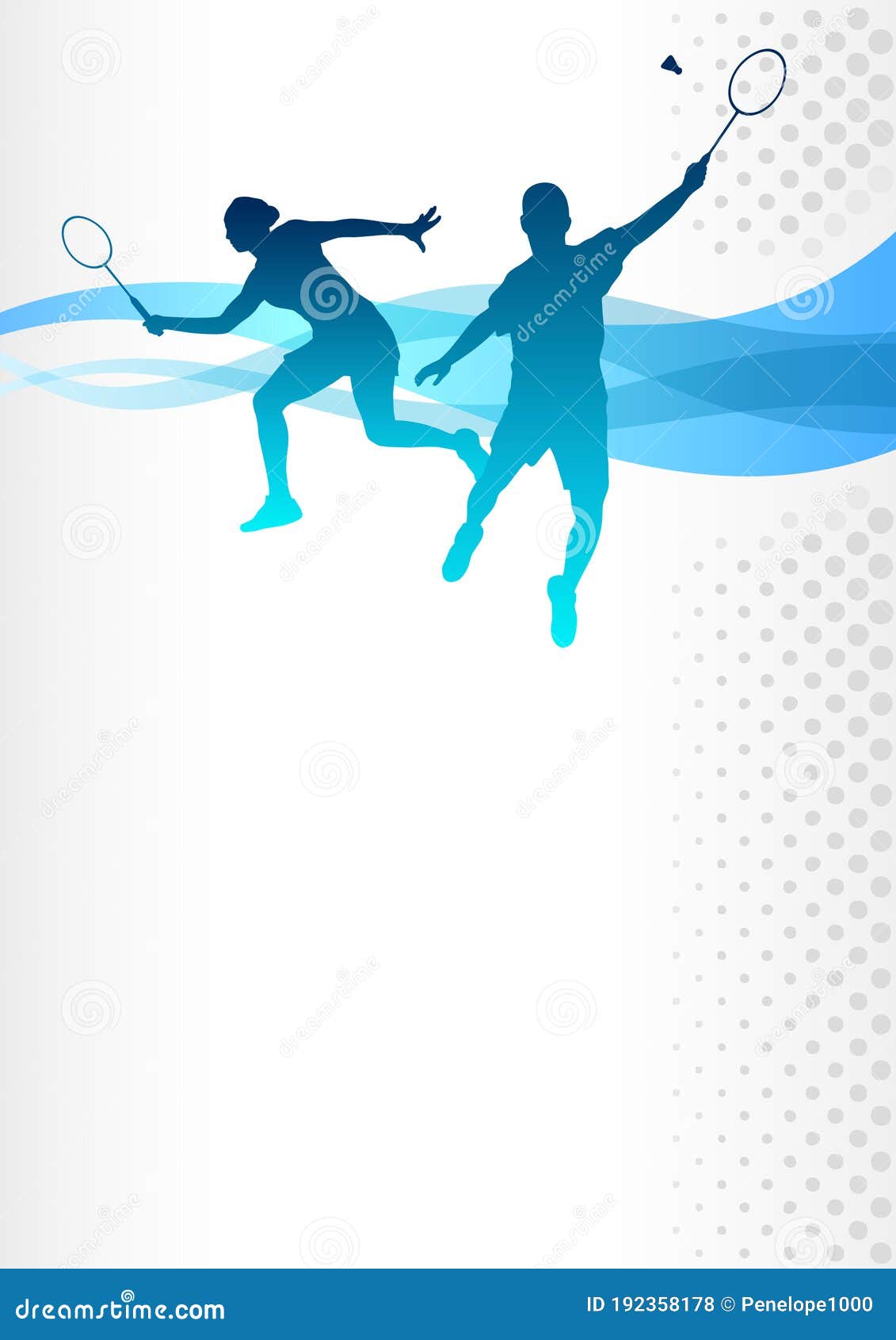 Abstract Badminton Sport Graphic in Vector Quality. Stock Vector ...