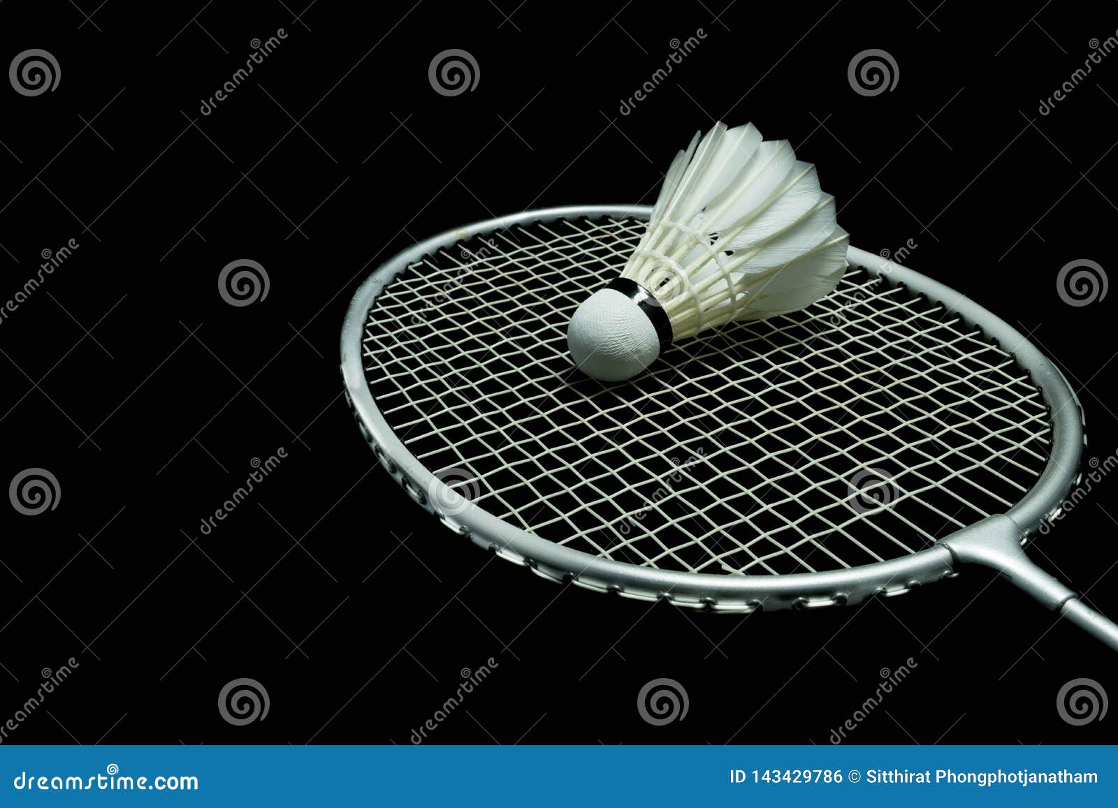 A Badminton Ball Is Placed On Supine Palm With Dark Background Royalty ...