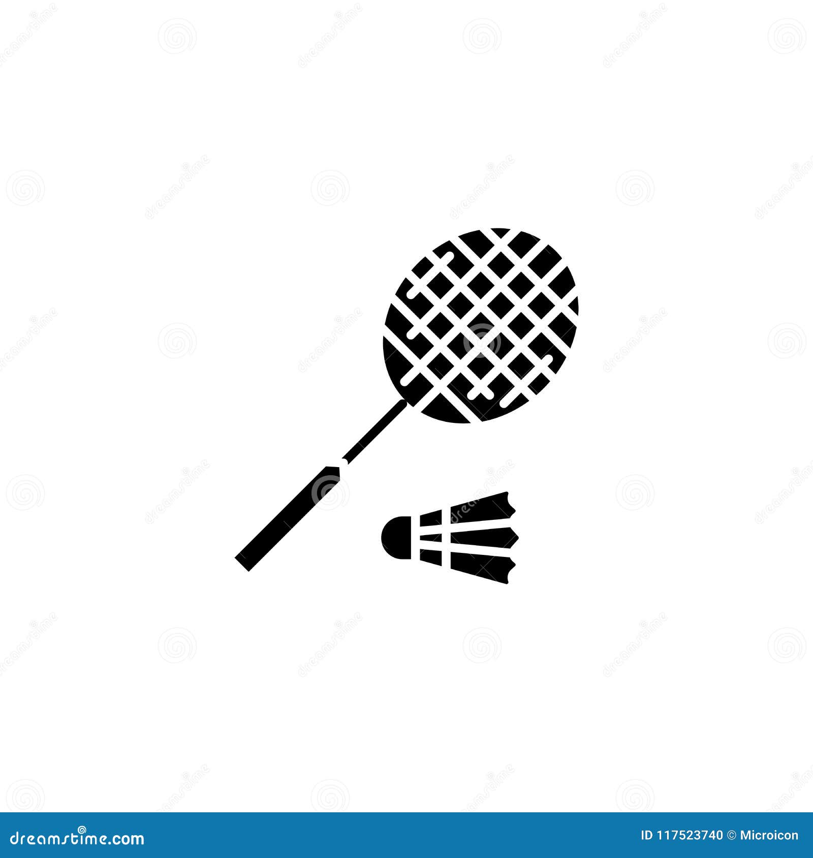 Badminton Black Icon Concept. Badminton Flat Vector Symbol, Sign ...