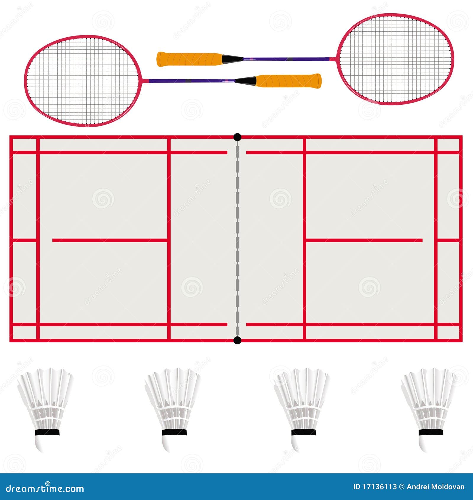 Badminton concept card stock vector. Illustration of white - 17136113
