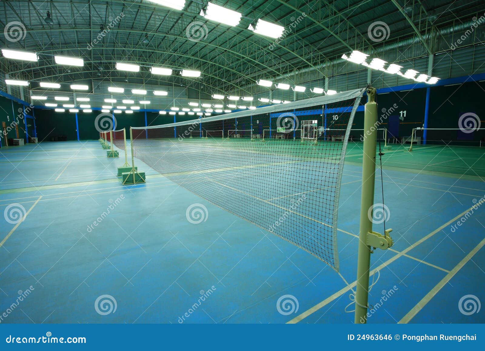 Badminton court stock photo. Image of sport, stadium - 24963646