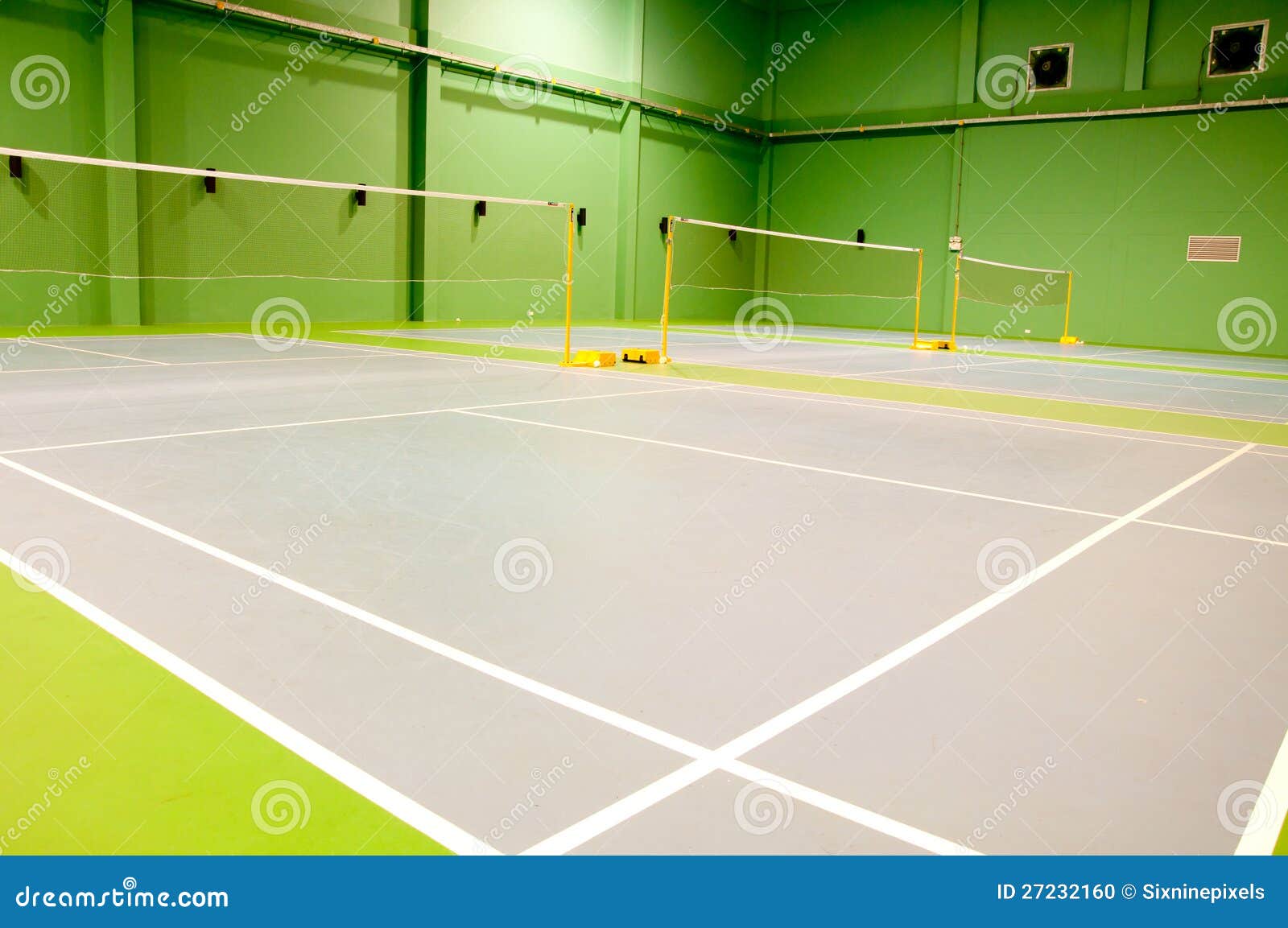 Badminton court stock photo. Image of badminton, club - 27232160