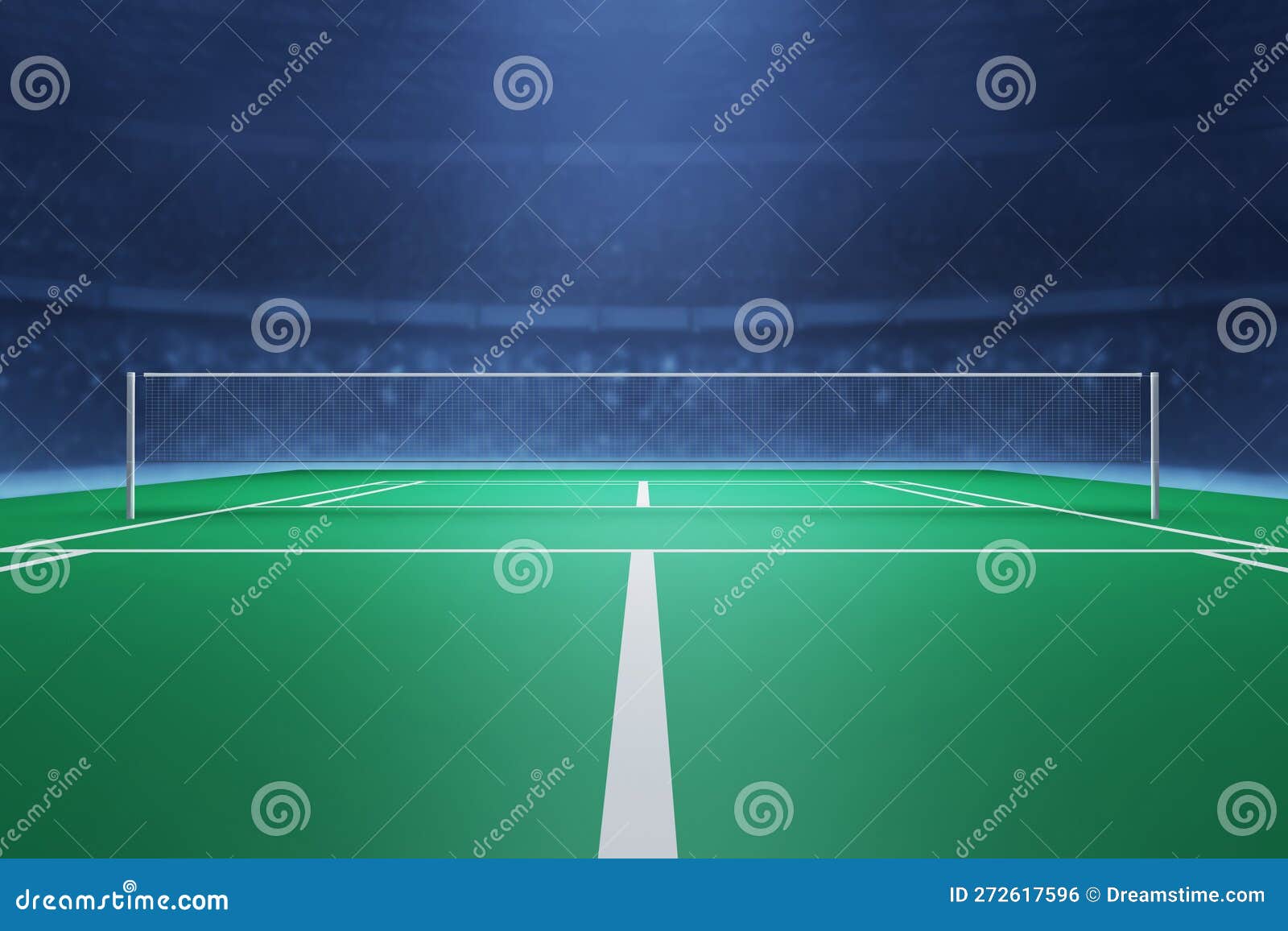 Badminton Court on 3d Illustrations Stock Illustration - Illustration ...