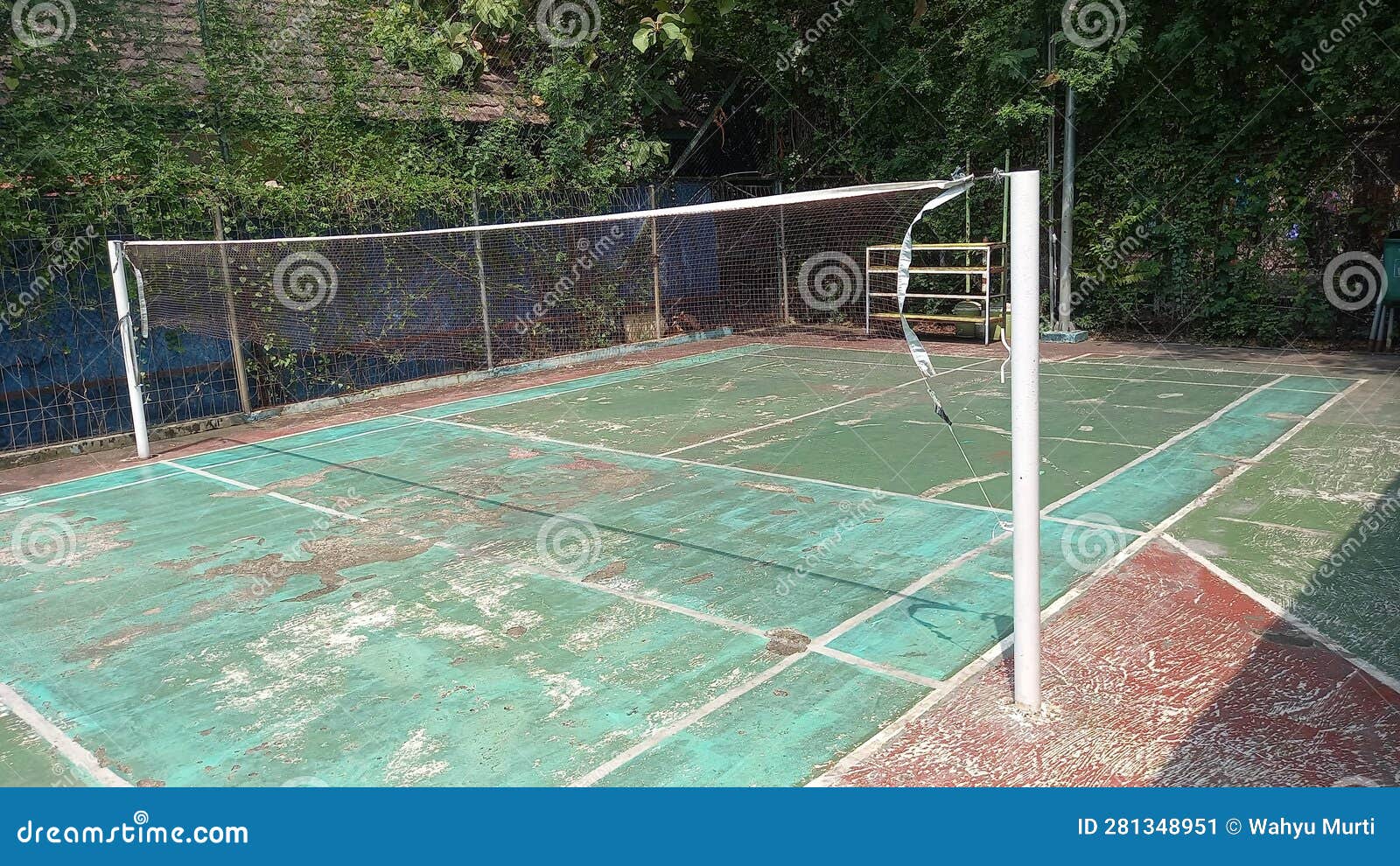 Badminton court stock image. Image of badminton, stadium - 281348951