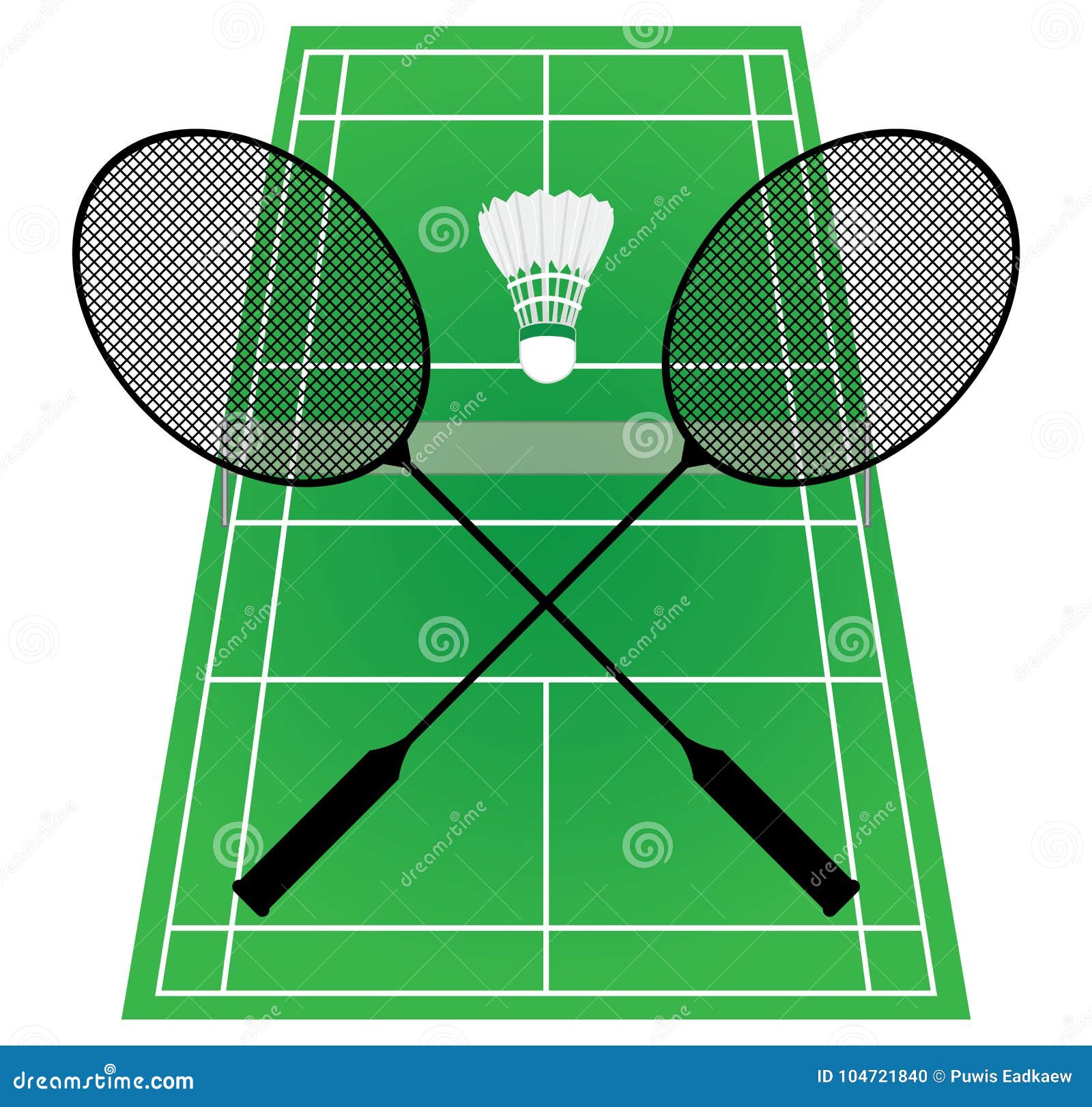 Badminton court stock vector. Illustration of floor - 104721840