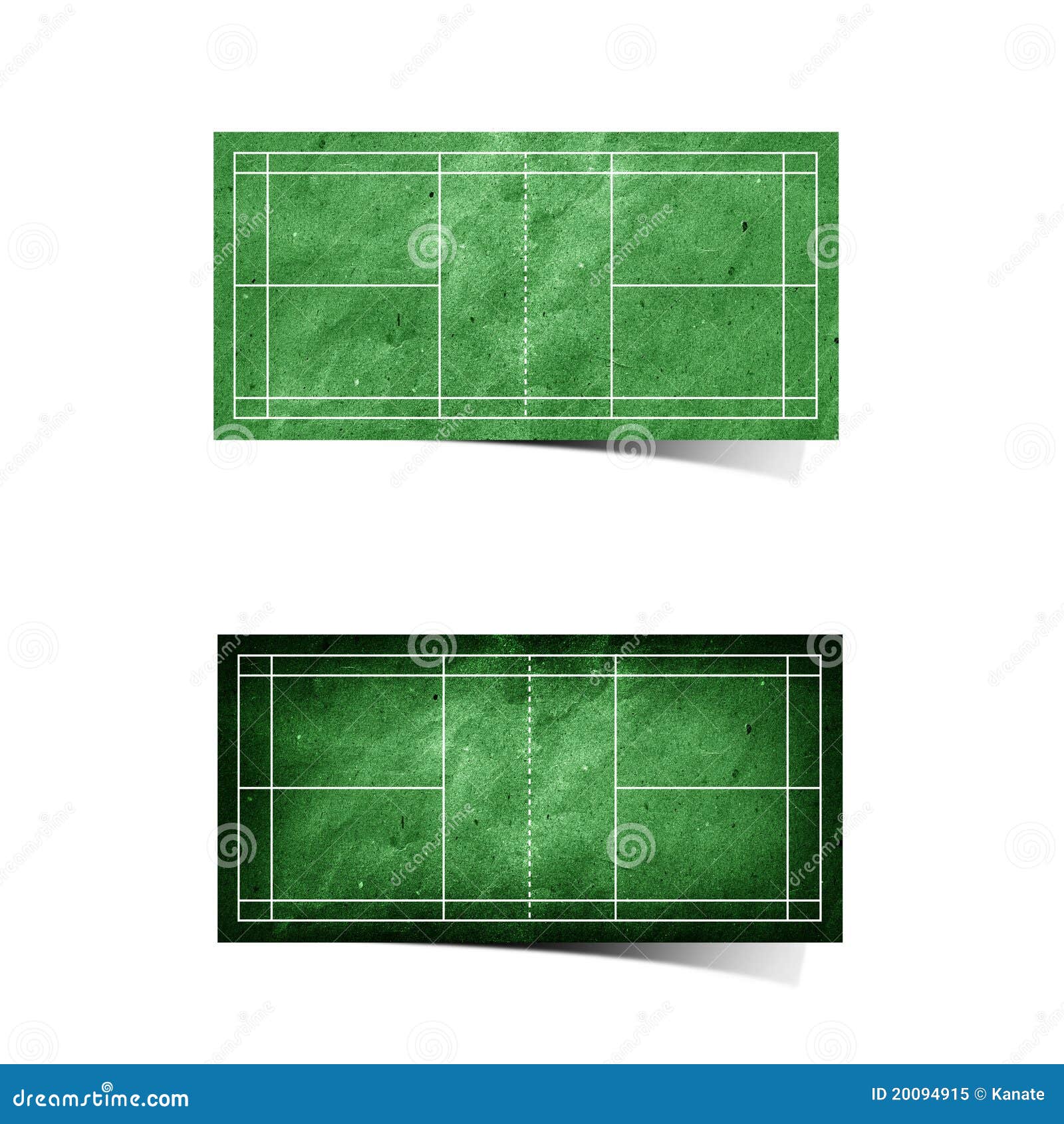 Badminton Field Recycled Paper Stock Illustration - Illustration of ...