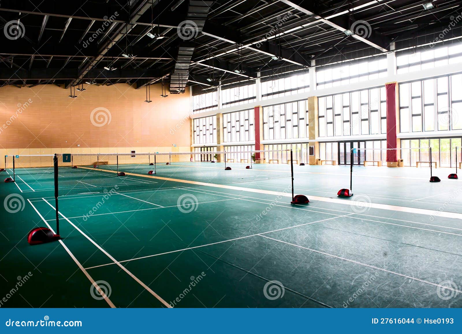Badminton hall stock photo. Image of ball, school, badminton - 27616044