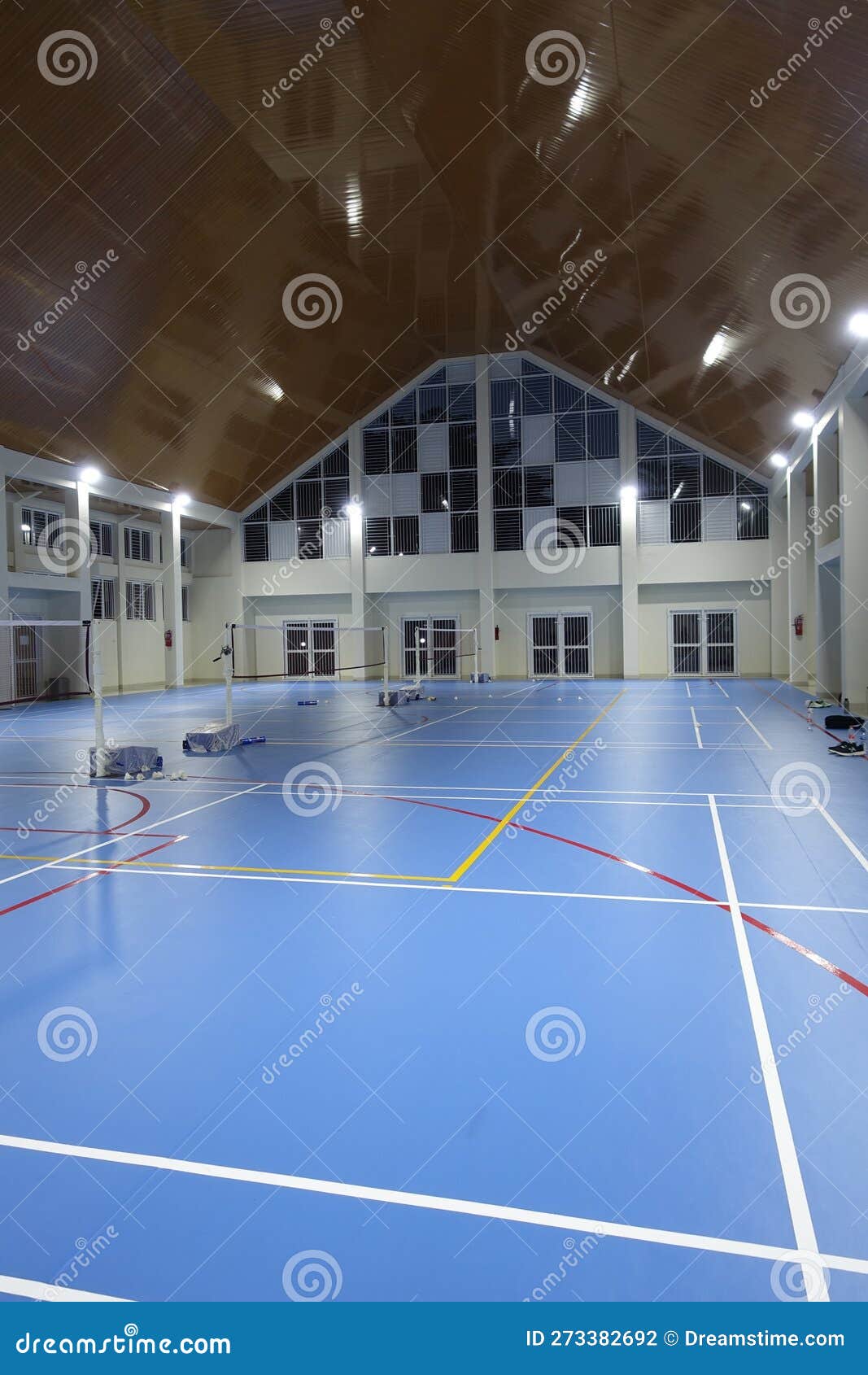 Badminton Hall Training in Jogjakarta Stock Photo - Image of badminton ...