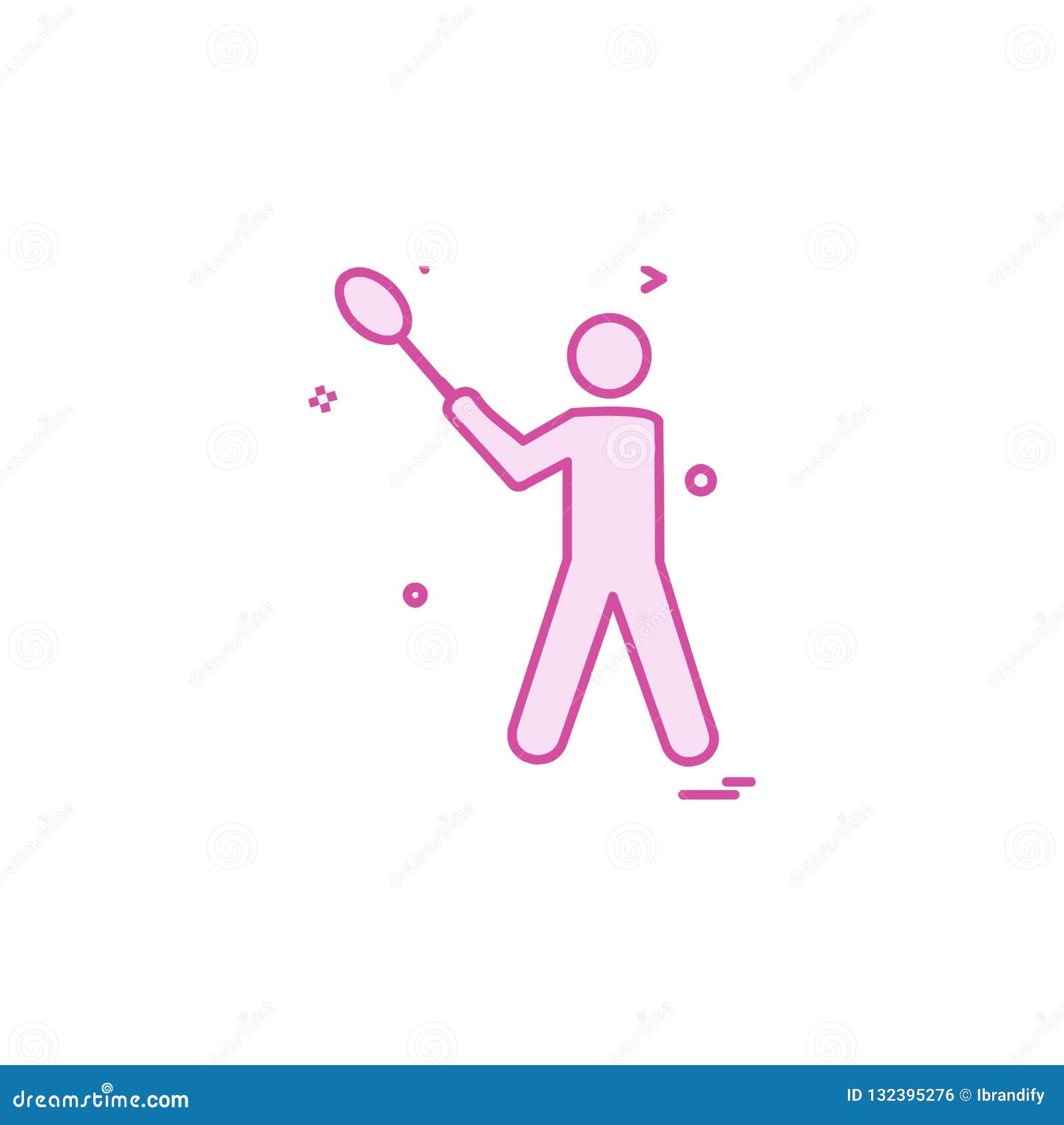 Badminton Icon Design Vector Stock Vector - Illustration of modern ...
