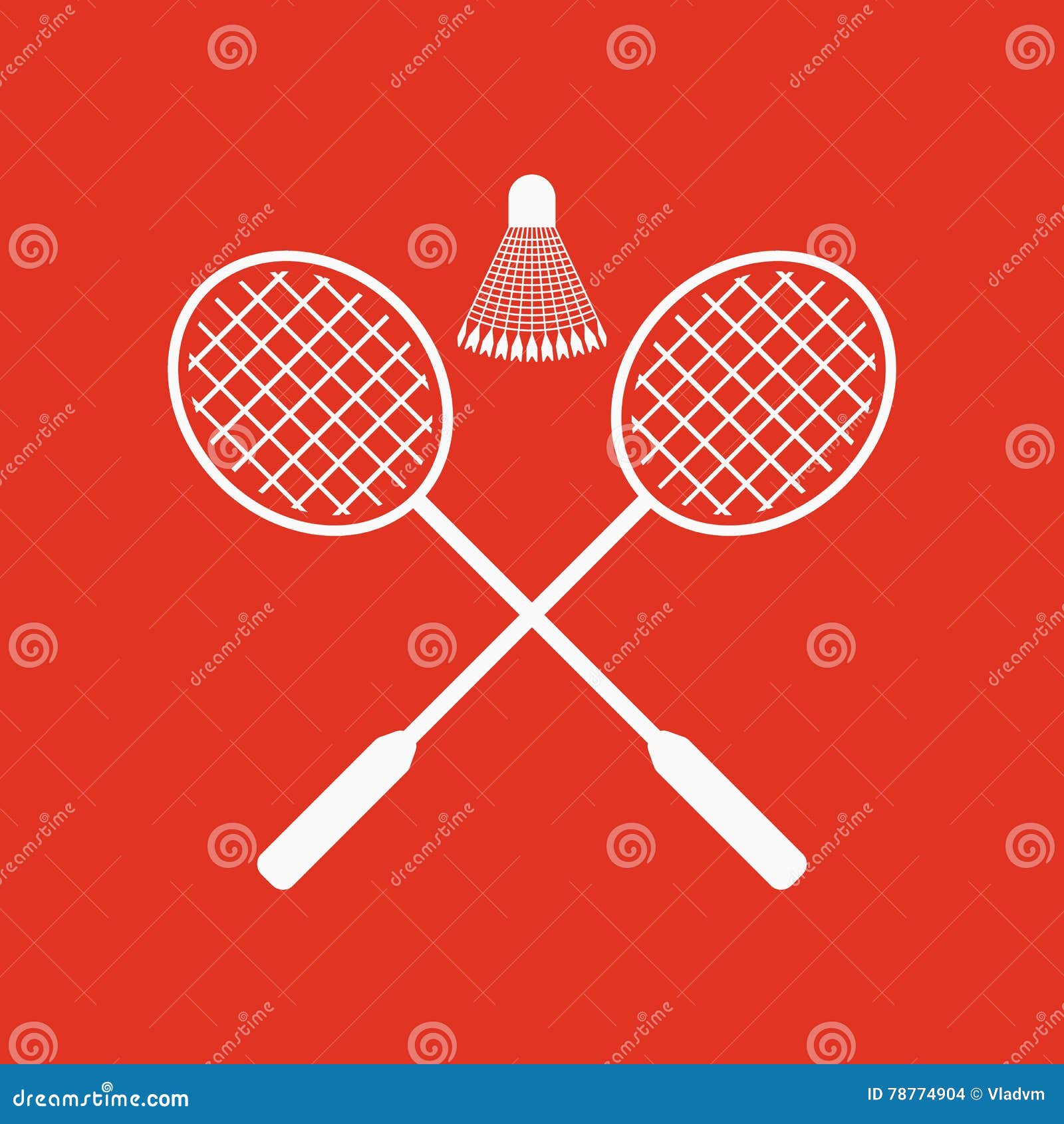 The Badminton Icon. Sport Symbol Stock Vector - Illustration of icon ...
