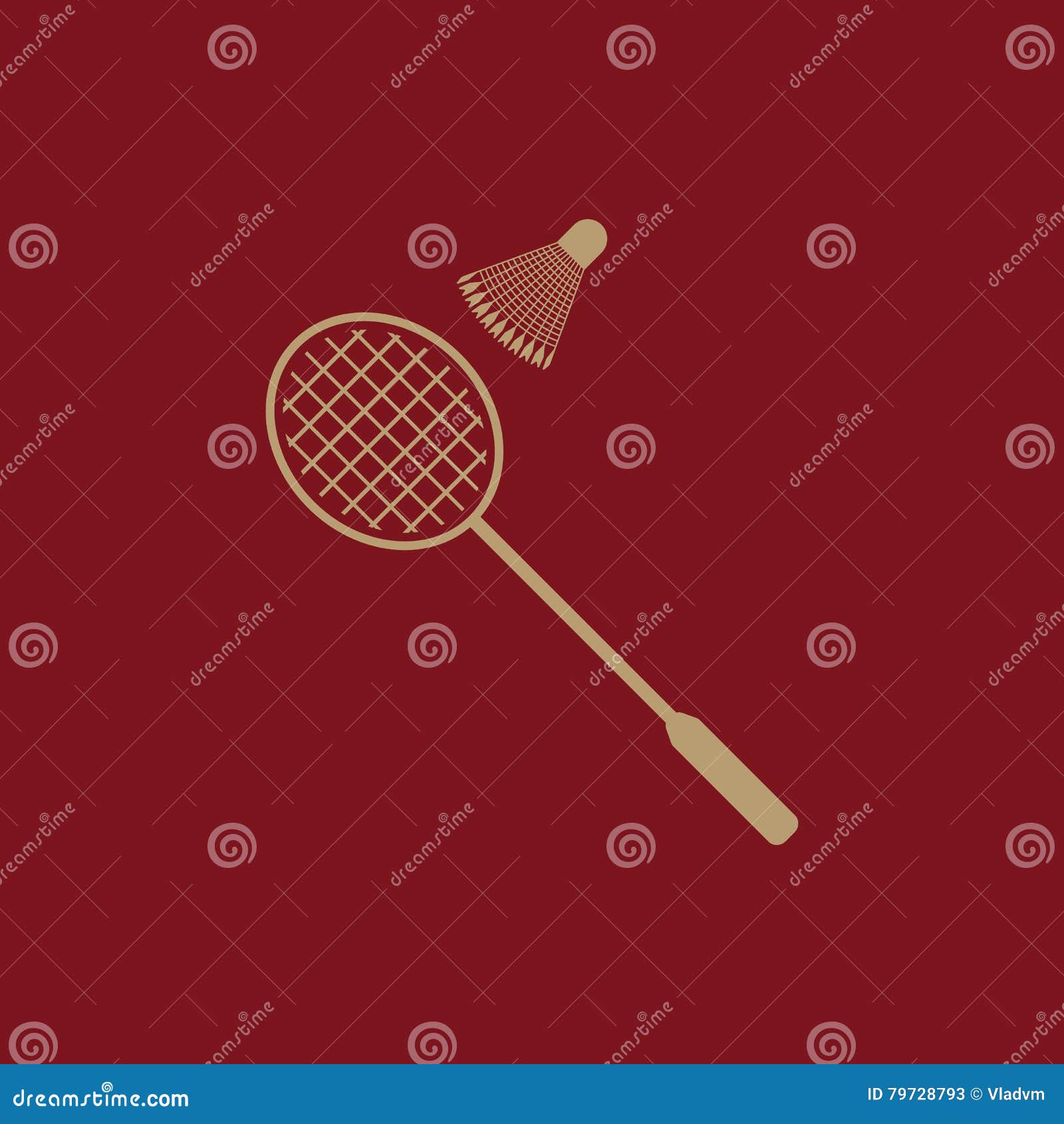 The Badminton Icon. Sport Symbol Stock Vector - Illustration of ...