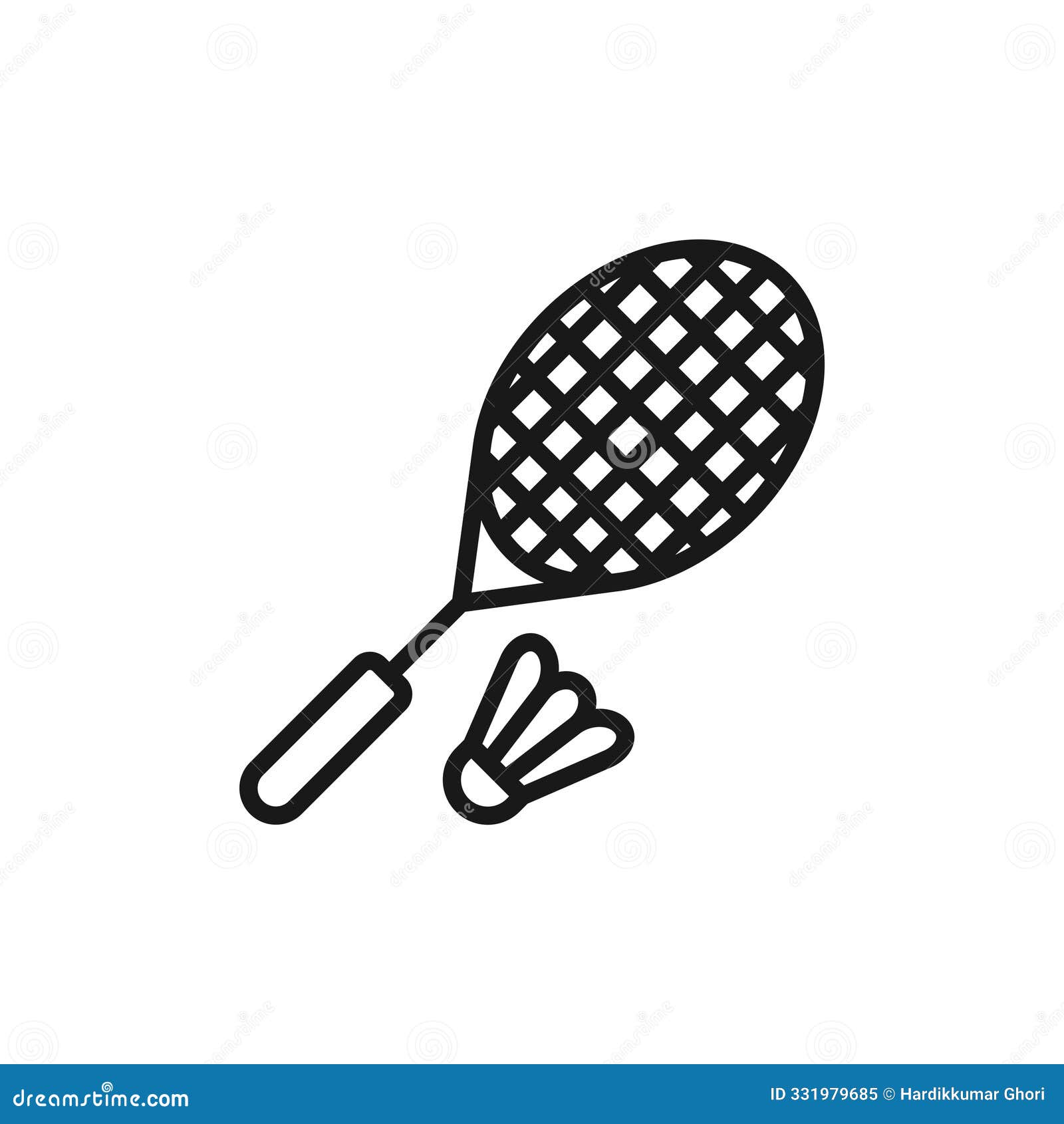 Badminton Icon. Trendy Badminton Logo Concept On White Background From ...