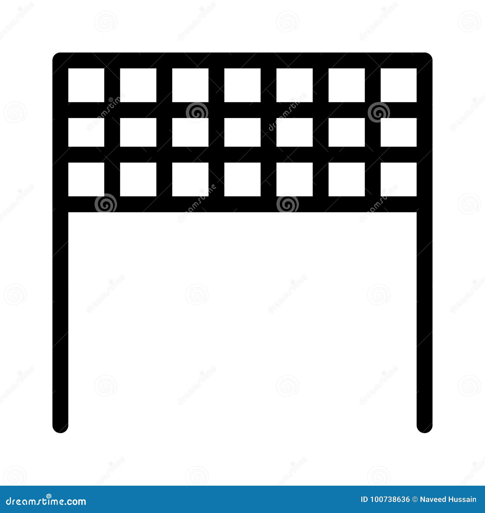 Badminton net icon stock illustration. Illustration of safety - 100738636