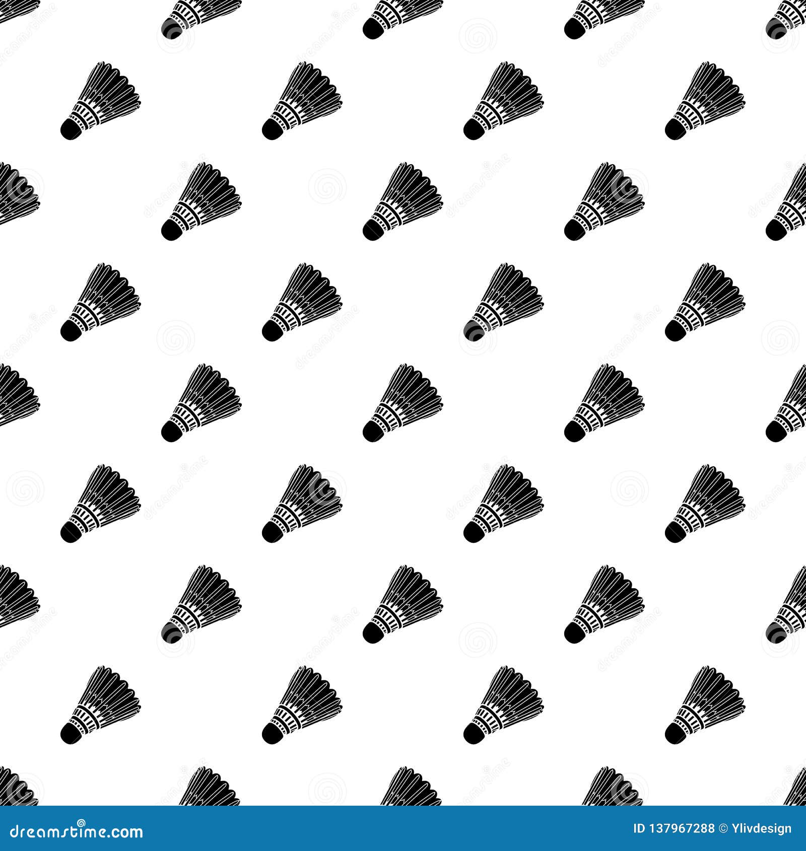 Badminton Pattern Vector Seamless Stock Vector - Illustration of ...