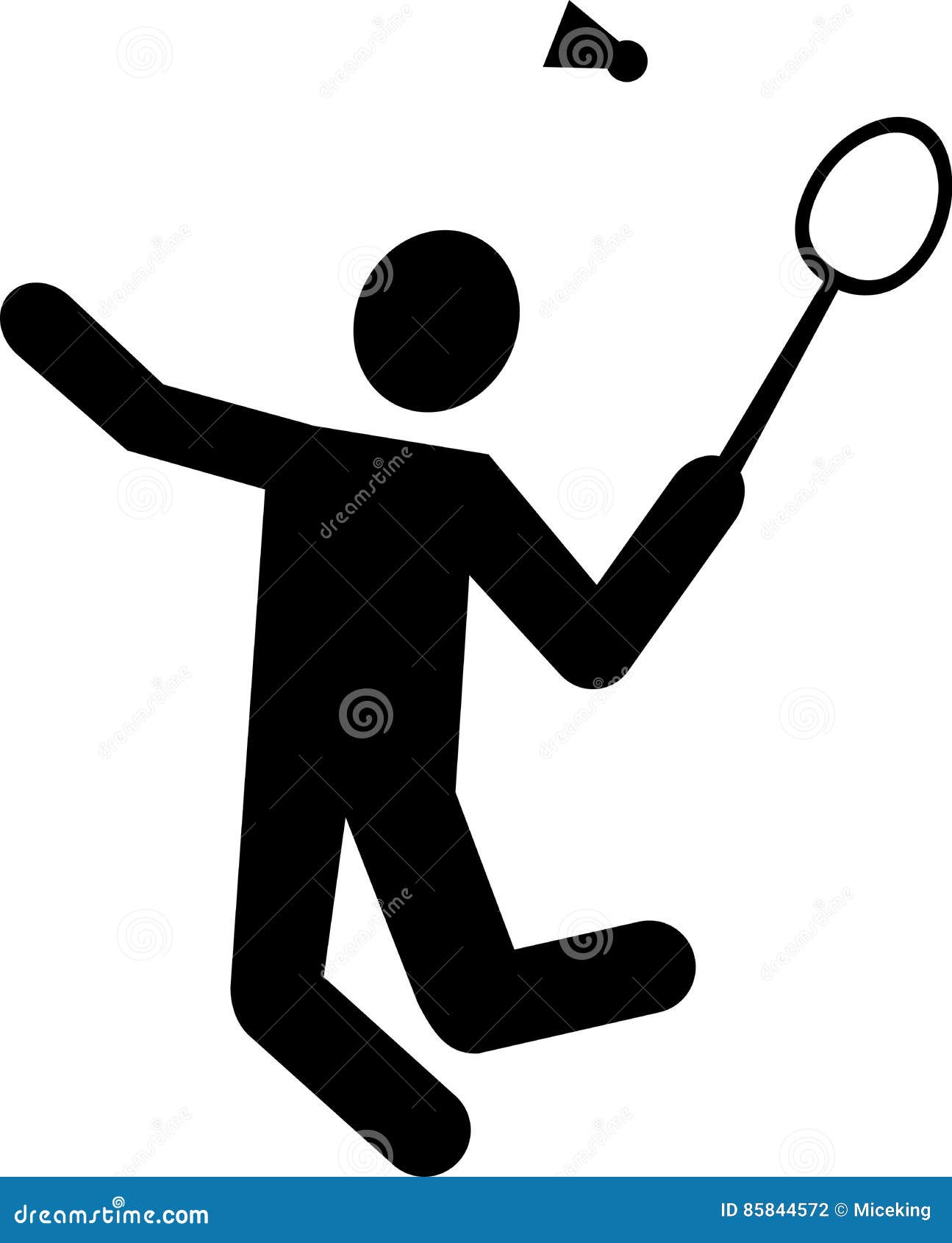 Badminton Pictogram stock vector. Illustration of graphic - 85844572