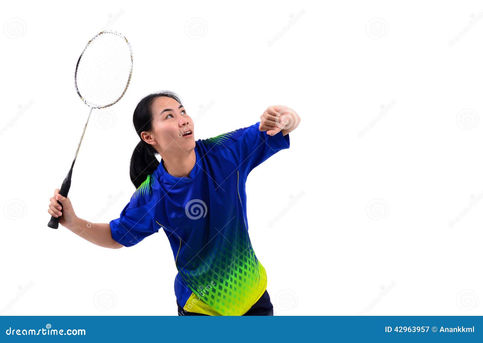 Badminton player in action stock image. Image of exercise - 42963957