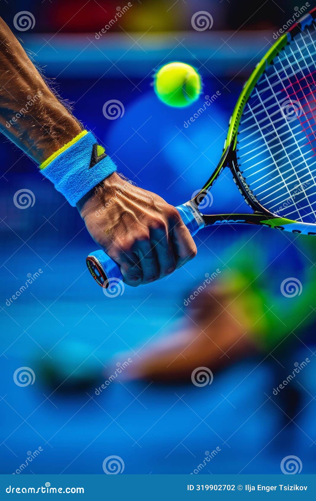 Badminton Player S Precise Racket Strike on Shuttlecock, Showcasing ...