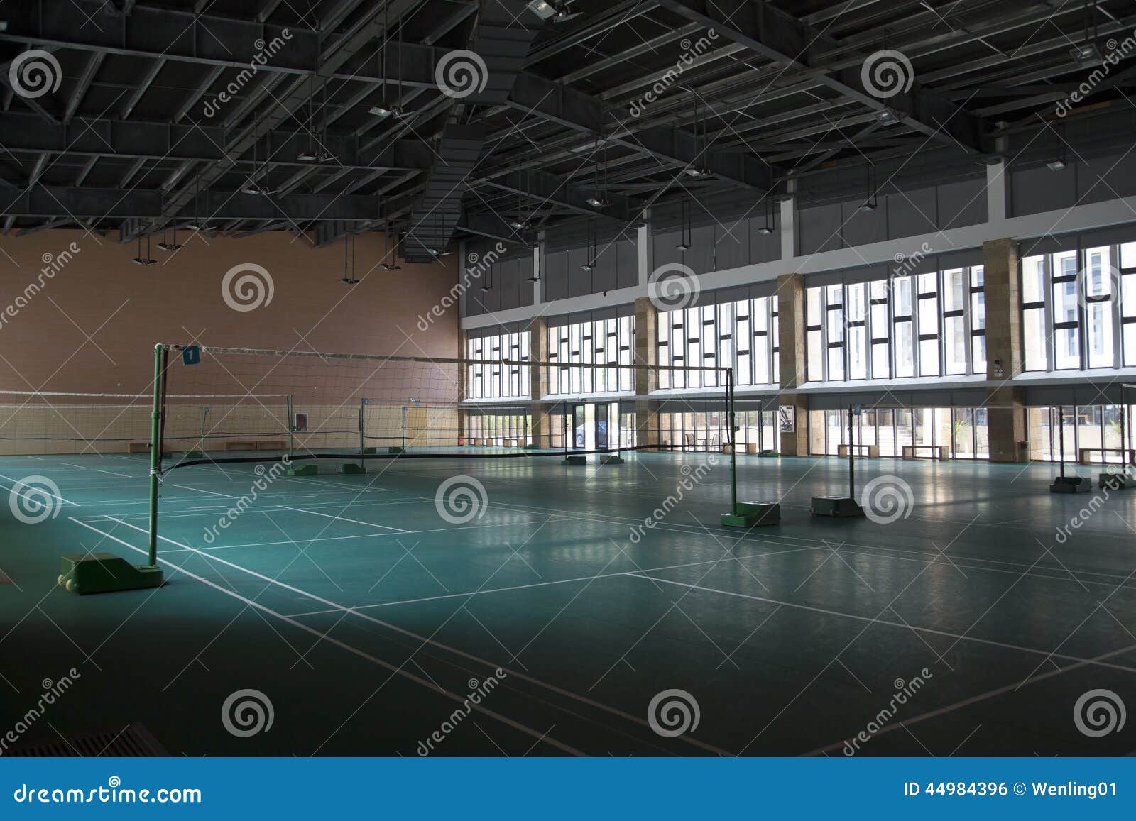Badminton practice fields stock photo. Image of center - 44984396