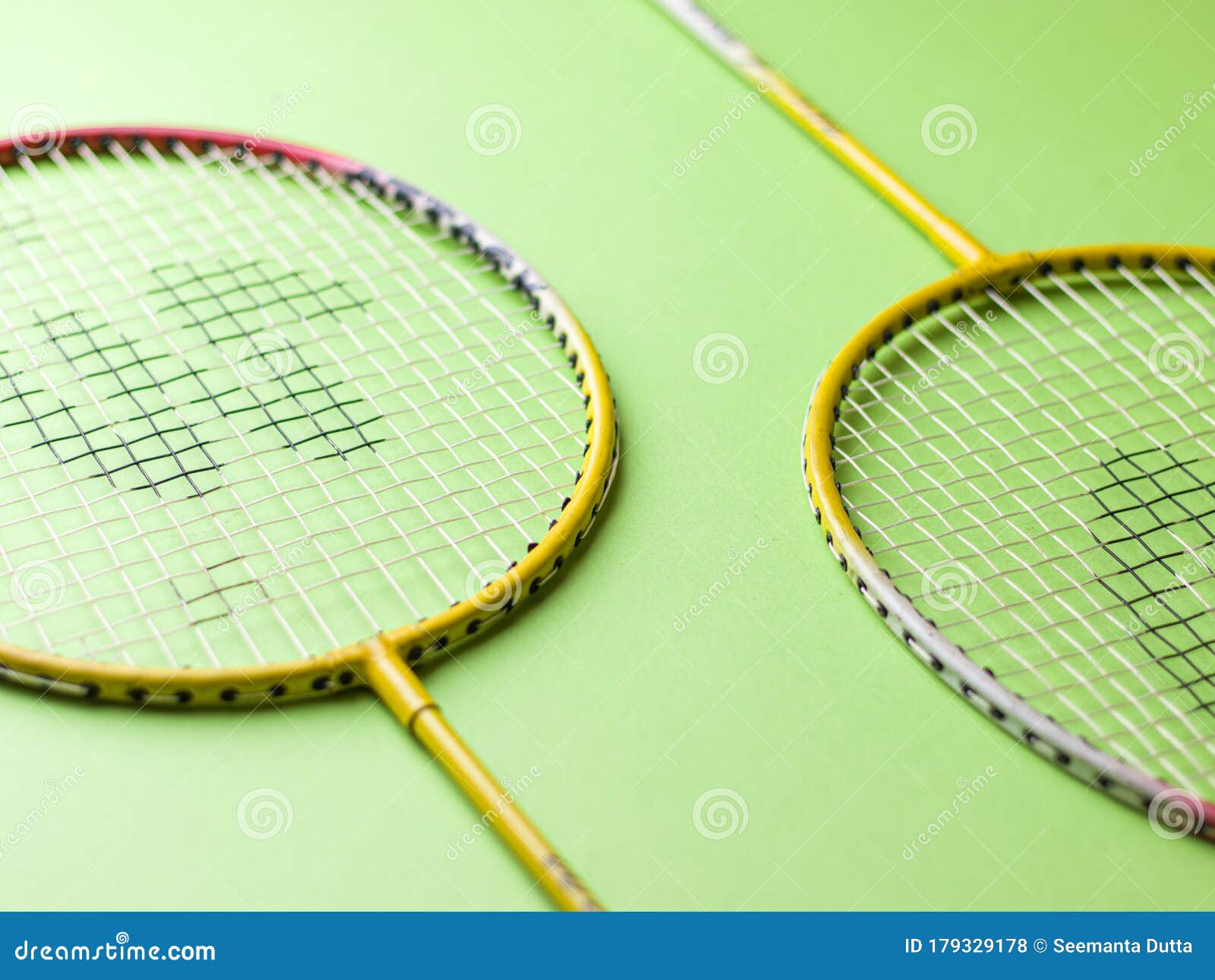 Badminton Racket with a Colourful Background Stock Isolated Image ...