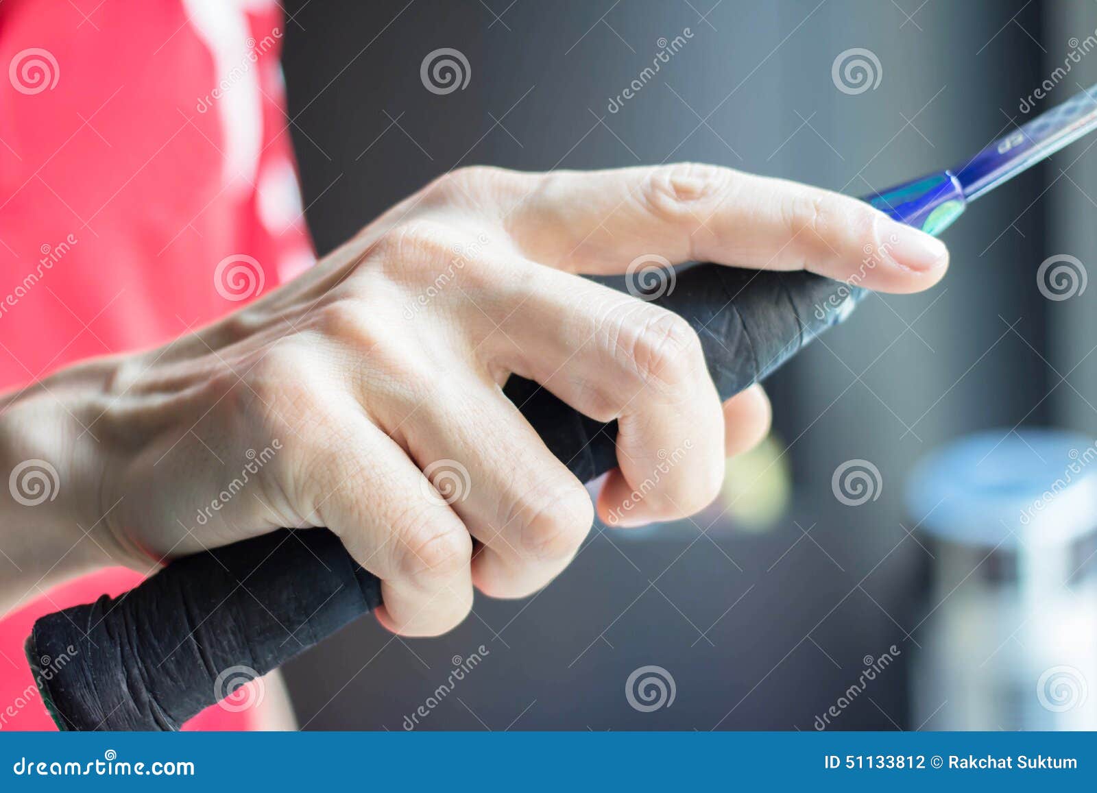 Badminton Racket stock photo. Image of racket, action - 51133812