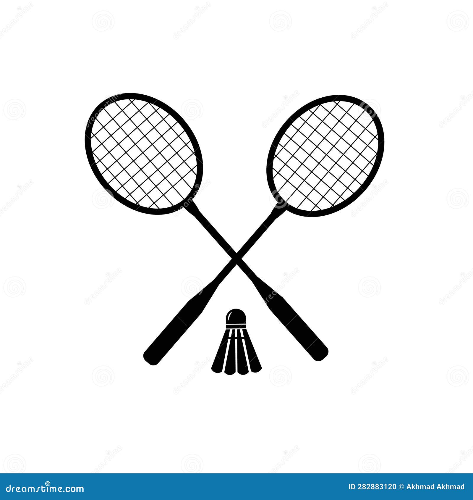 Badminton racket icon stock vector. Illustration of leisure - 282883120