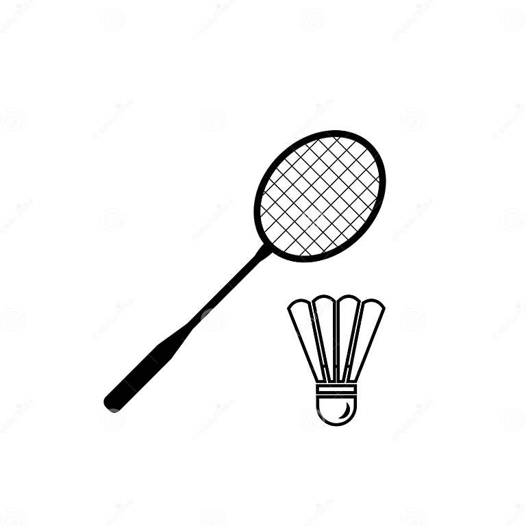 Badminton racket icon stock vector. Illustration of fitness - 282883121