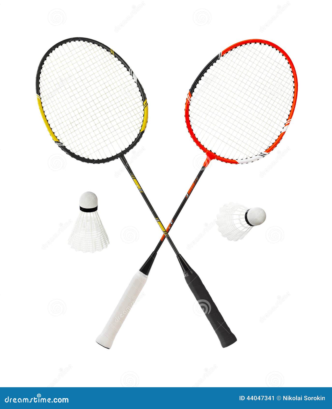 Badminton racket stock image. Image of playing, plastic - 44047341