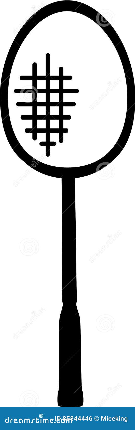 Badminton Racket stock vector. Illustration of ball, competition - 85844446