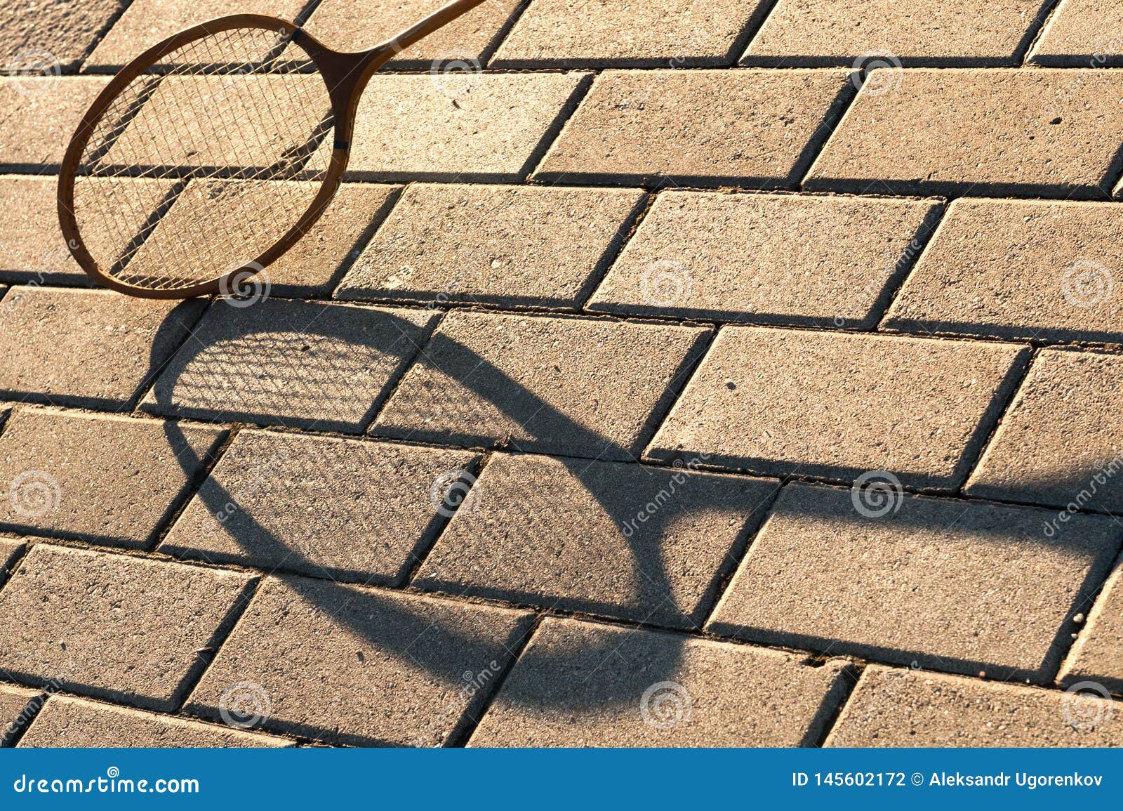 Badminton Racket with Shadow Stock Photo - Image of sport, action ...
