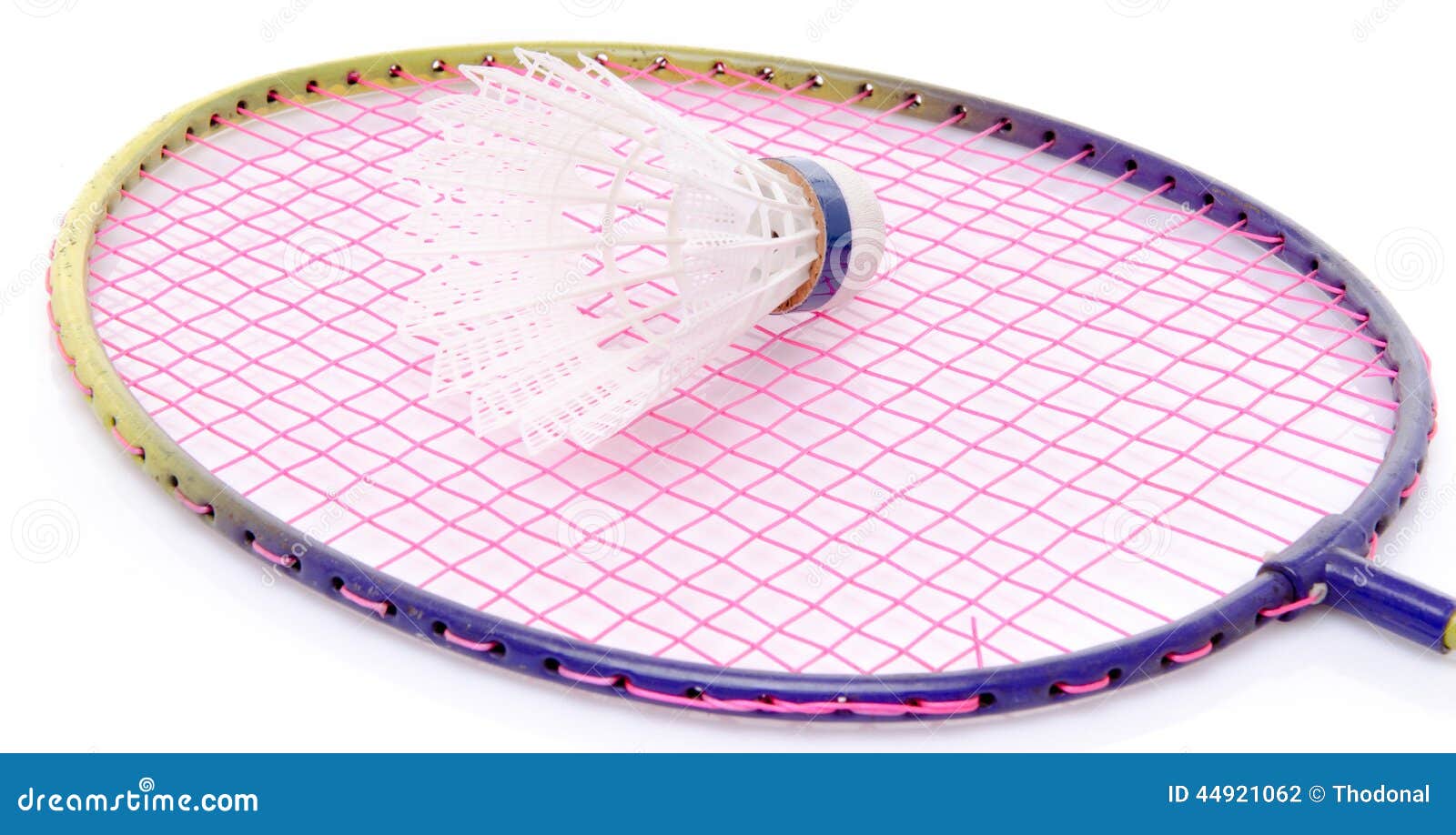 Badminton Racket and Shuttlecock Stock Photo - Image of tournament ...