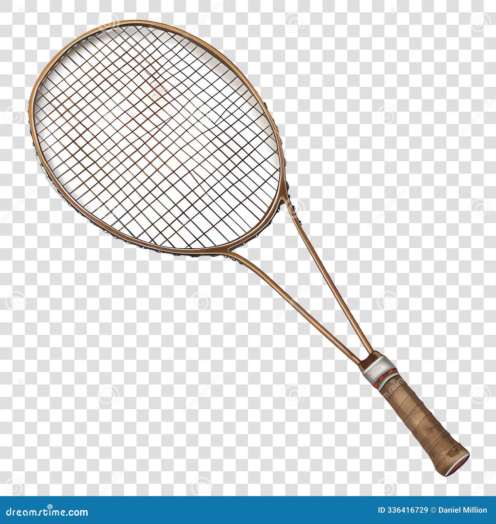 Badminton Racket Transparent Background Realistic Element Stock ...