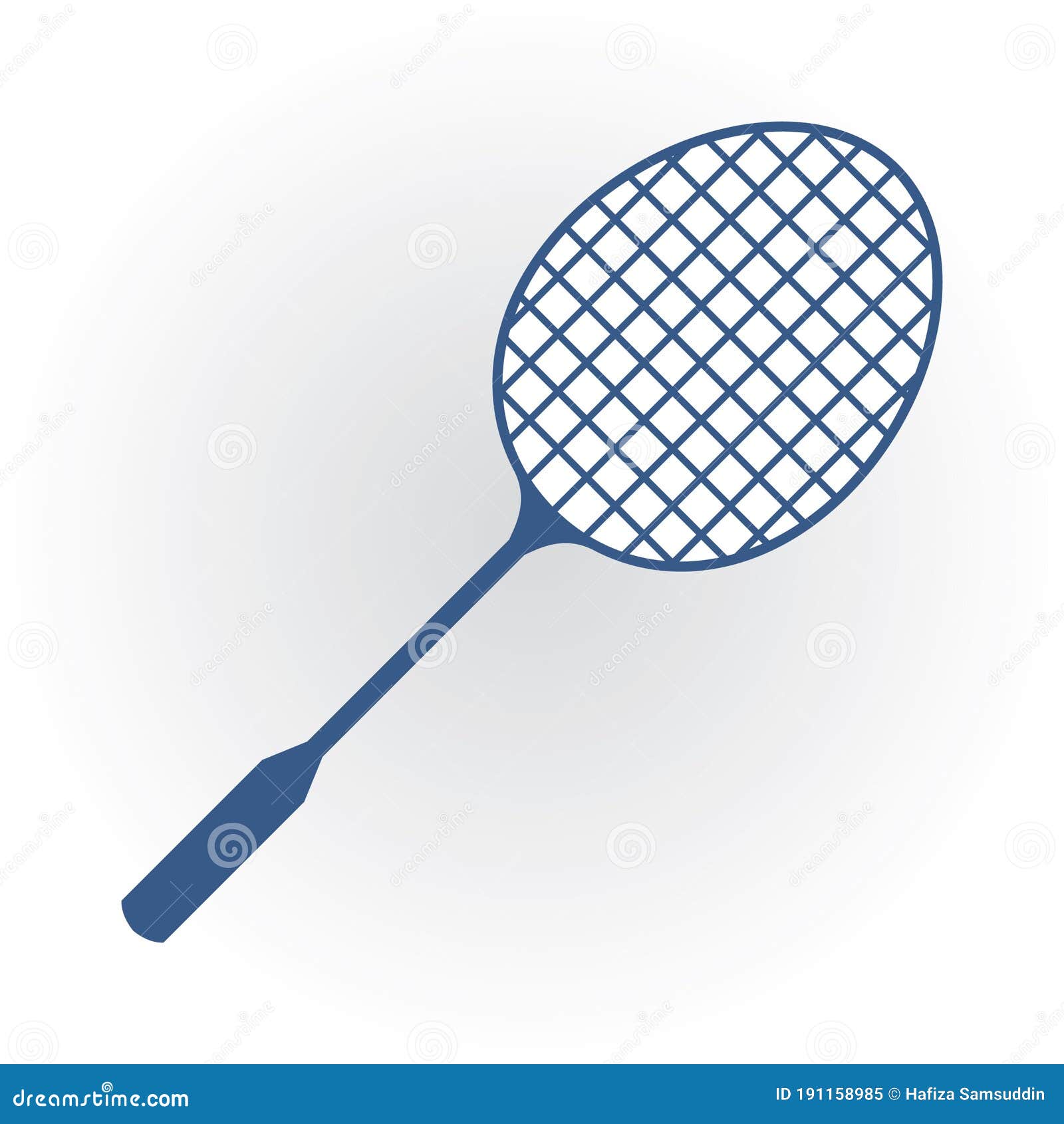 Badminton Racket. Vector Illustration Decorative Design Stock Vector ...