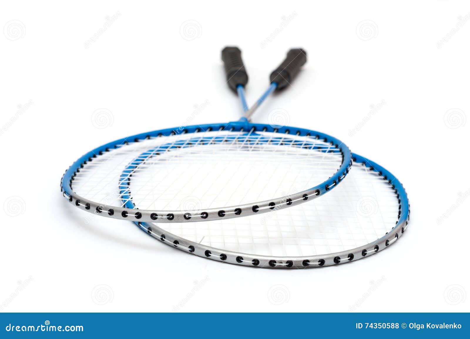 Badminton racket stock photo. Image of pursuit, feather - 74350588