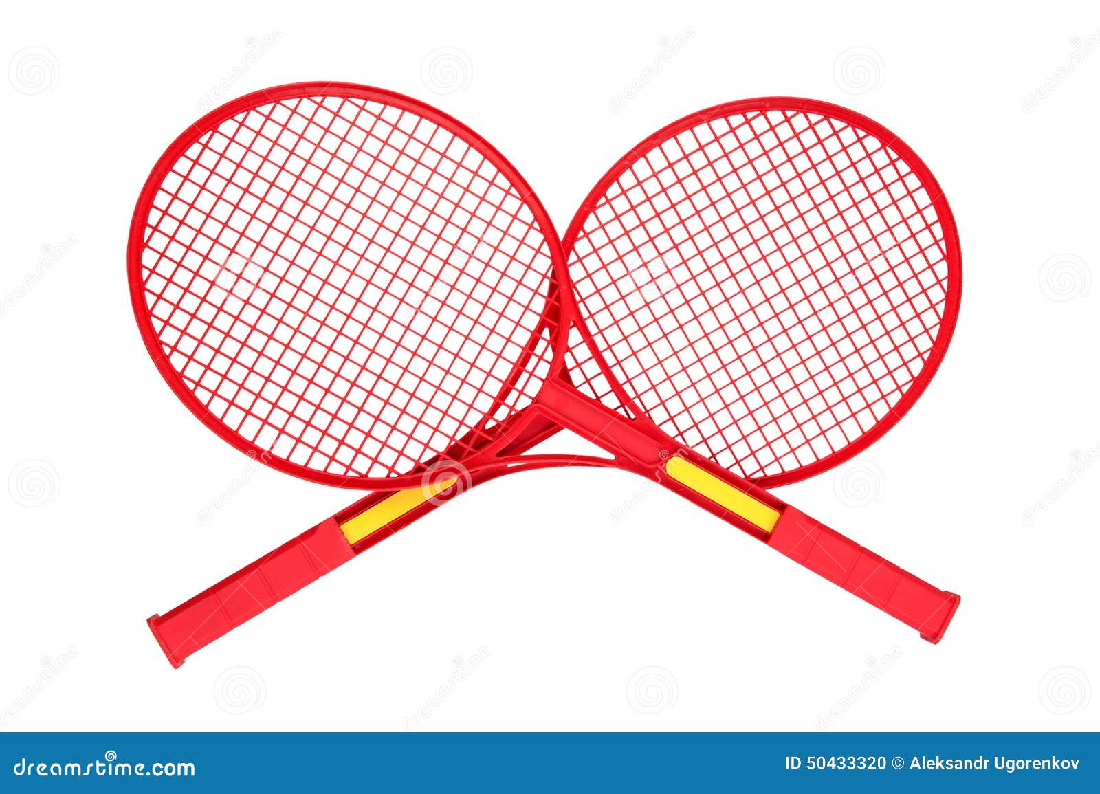 Badminton racket on white stock photo. Image of action - 50433320
