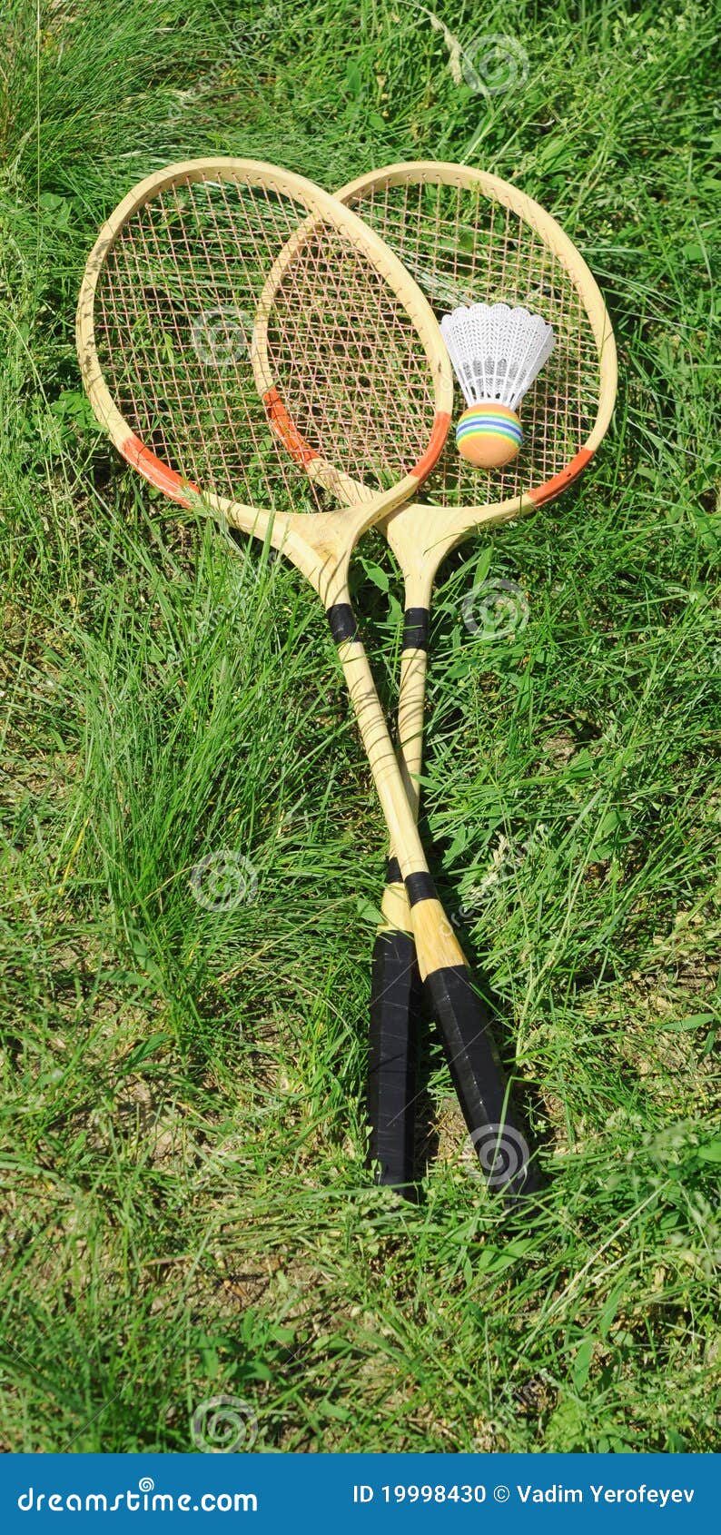 Badminton rackets stock photo. Image of badminton, racket - 19998430