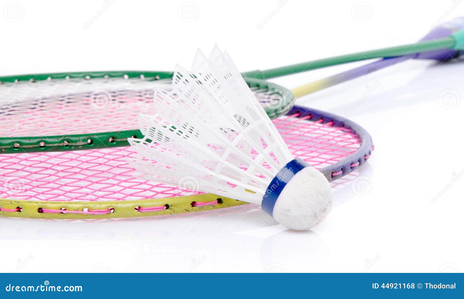 Badminton Rackets and Shuttlecock Stock Photo - Image of tournament ...