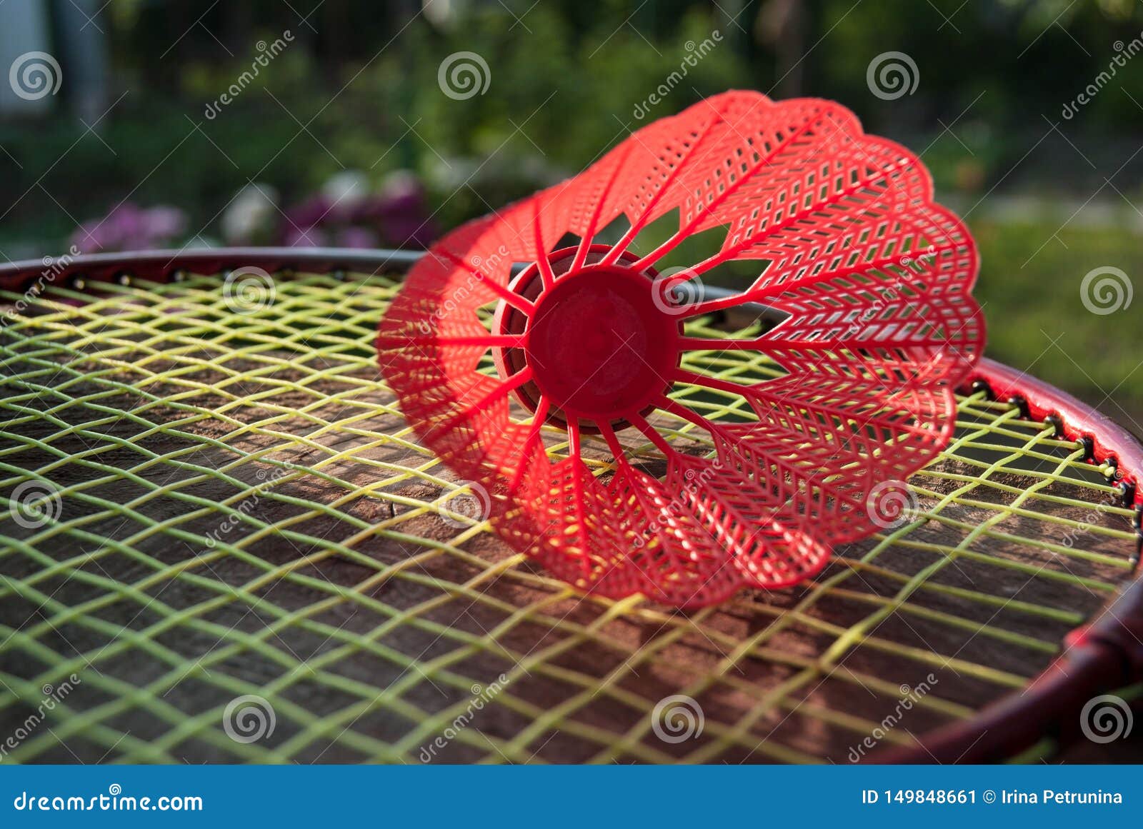 Badminton red shuttlecock stock image. Image of badminton - 149848661