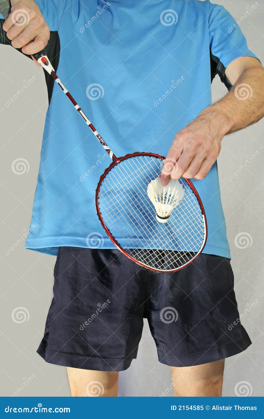 Badminton serve stock image. Image of isolated, serve - 2154585