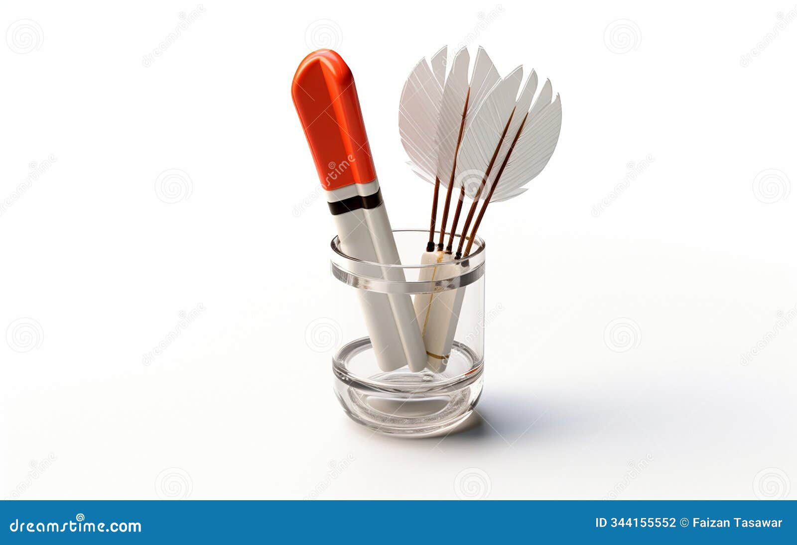 Badminton Shuttle Dispenser Against White Stock Photo - Image of ...
