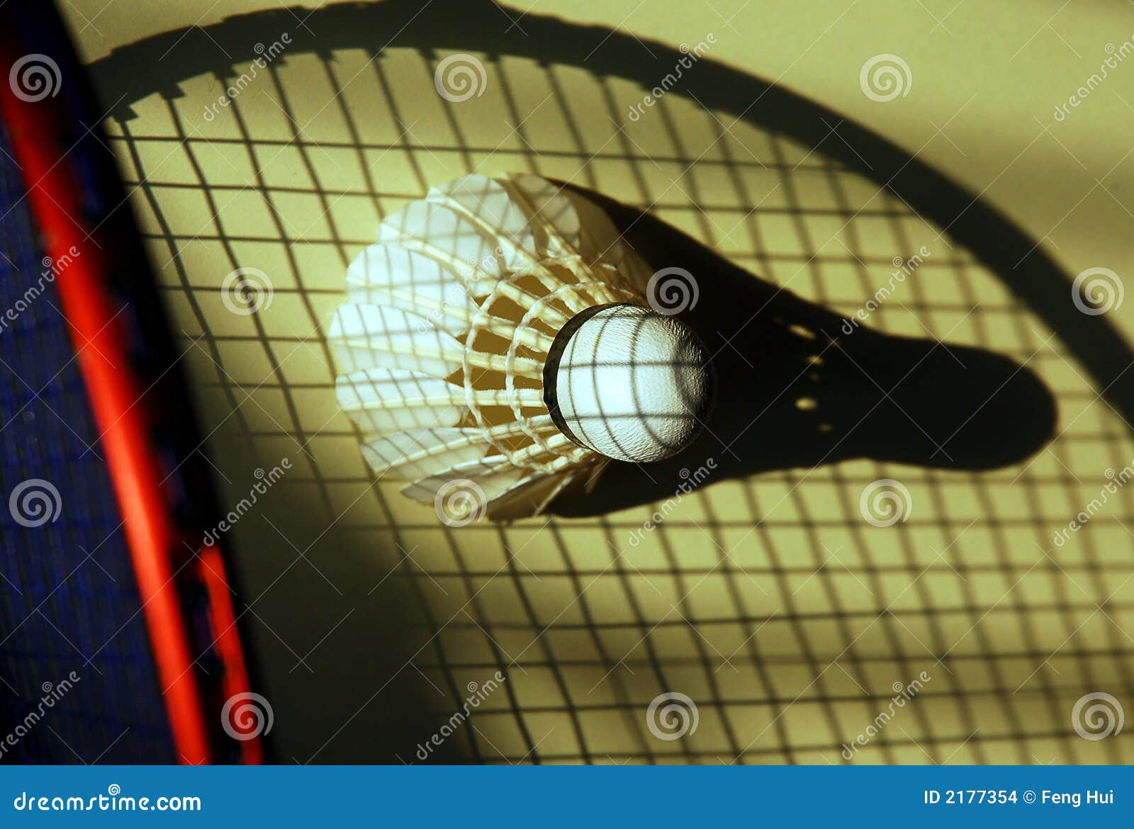 Badminton shuttlecock stock photo. Image of racket, cork - 2177354