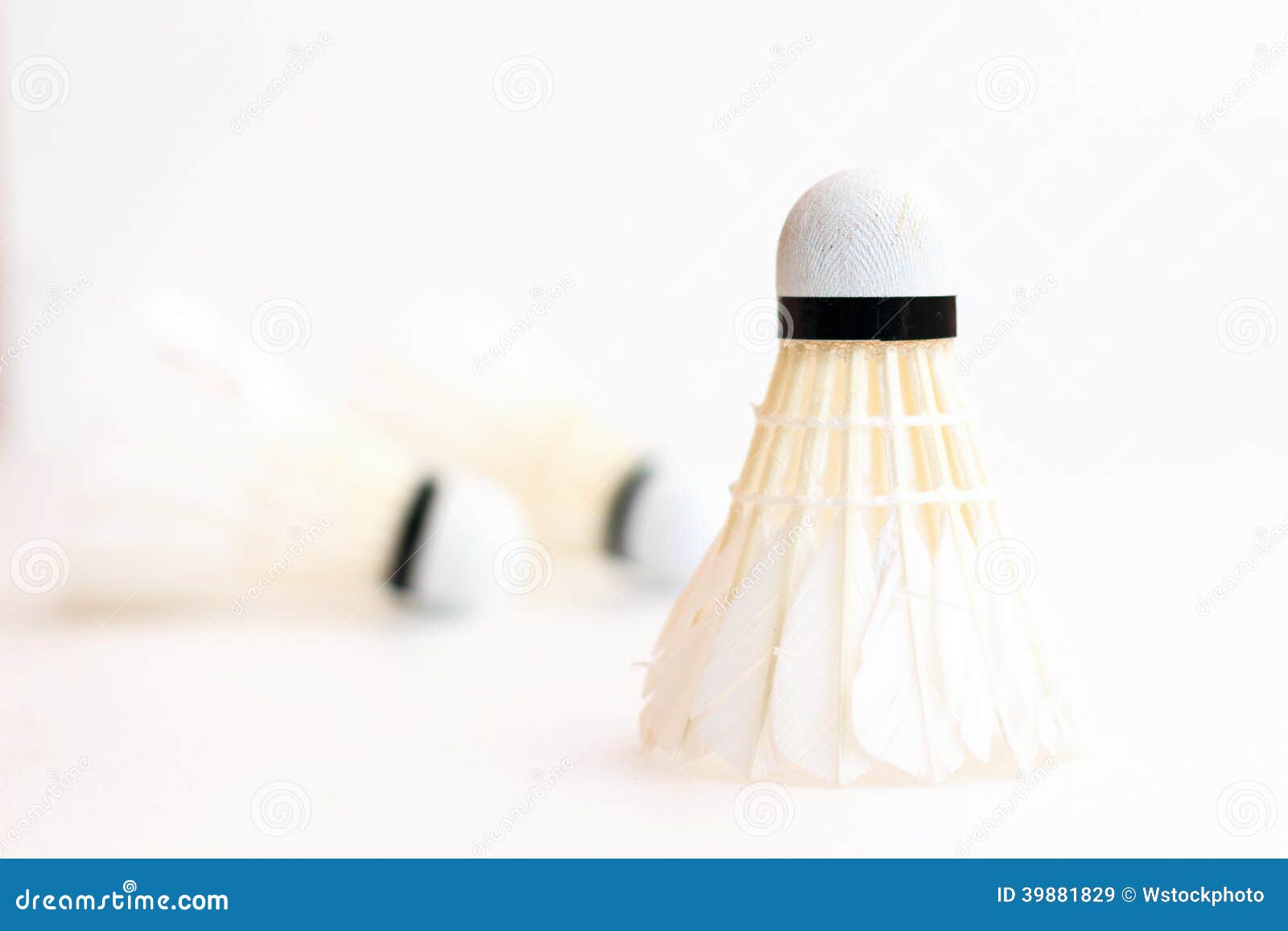 Badminton Shuttlecock Isolated on White Background Stock Image - Image ...