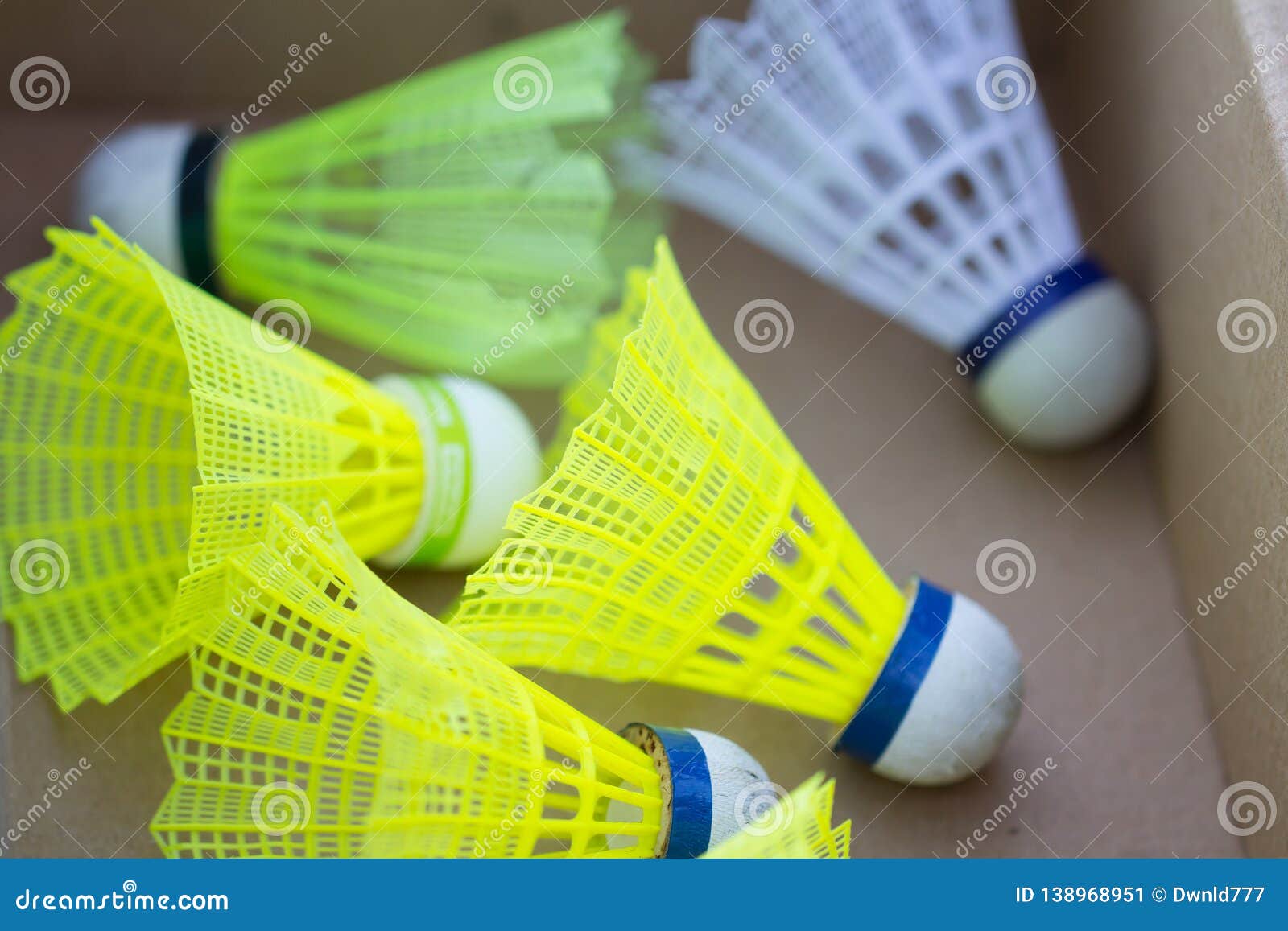 Badminton Shuttlecocks in Box Stock Image - Image of colorful, closeup ...