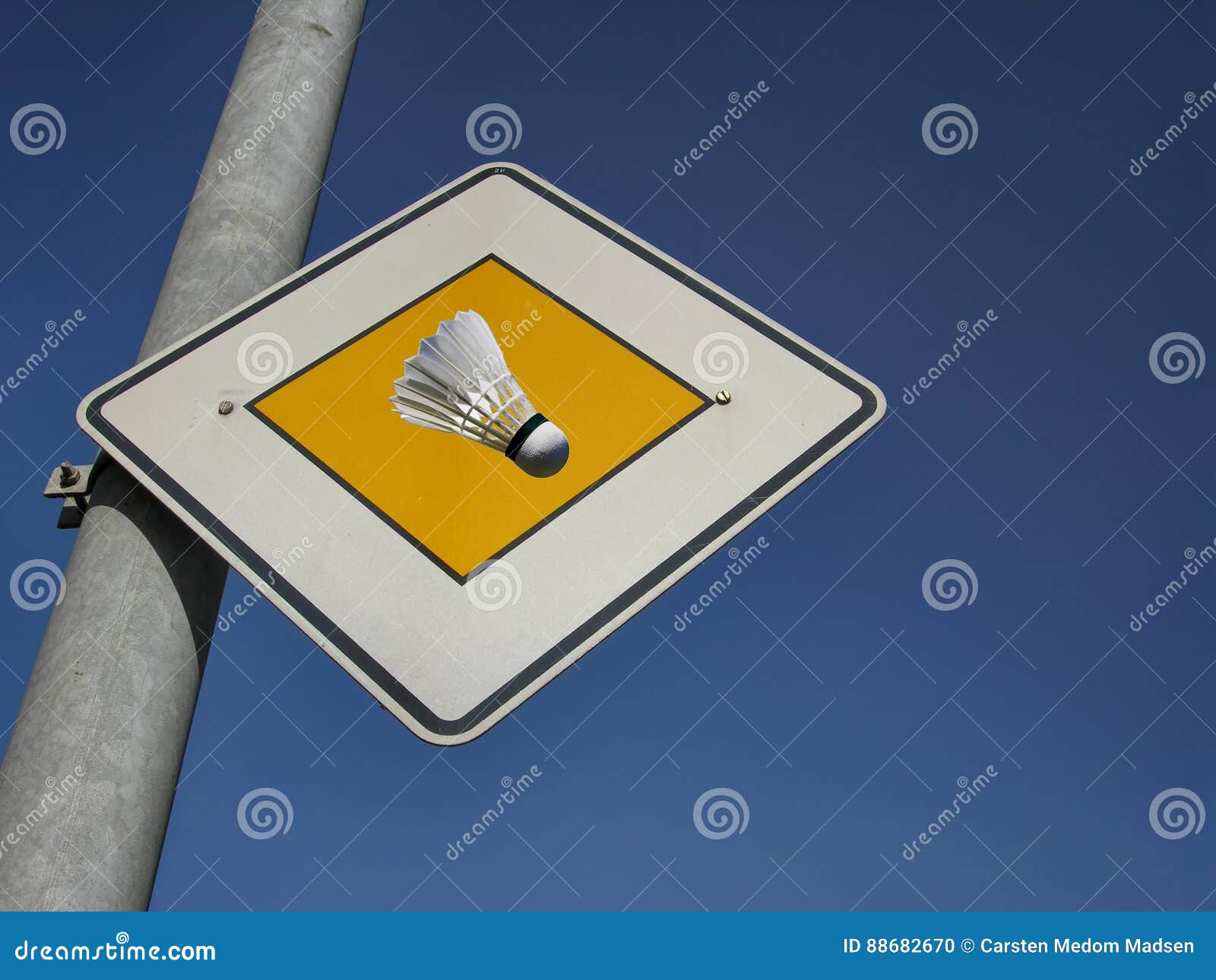 Badminton sign stock illustration. Illustration of collage - 88682670