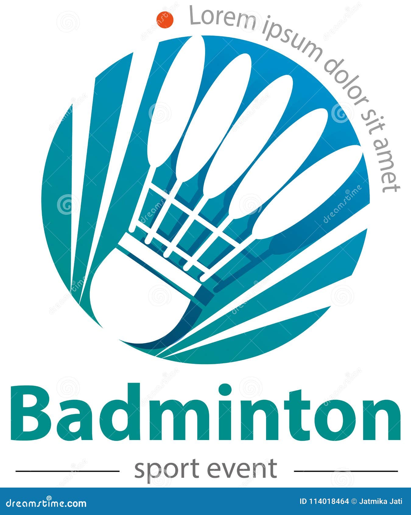 Badminton sport event stock vector. Illustration of graphic - 114018464
