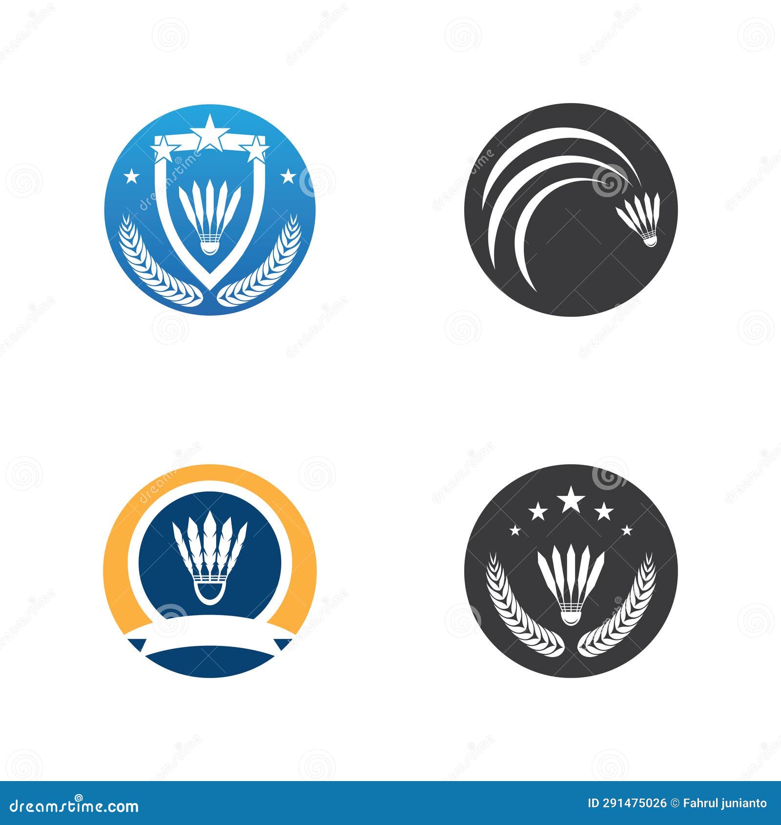 Badminton Sport Icon and Symbol Vector Template Illustration Stock ...