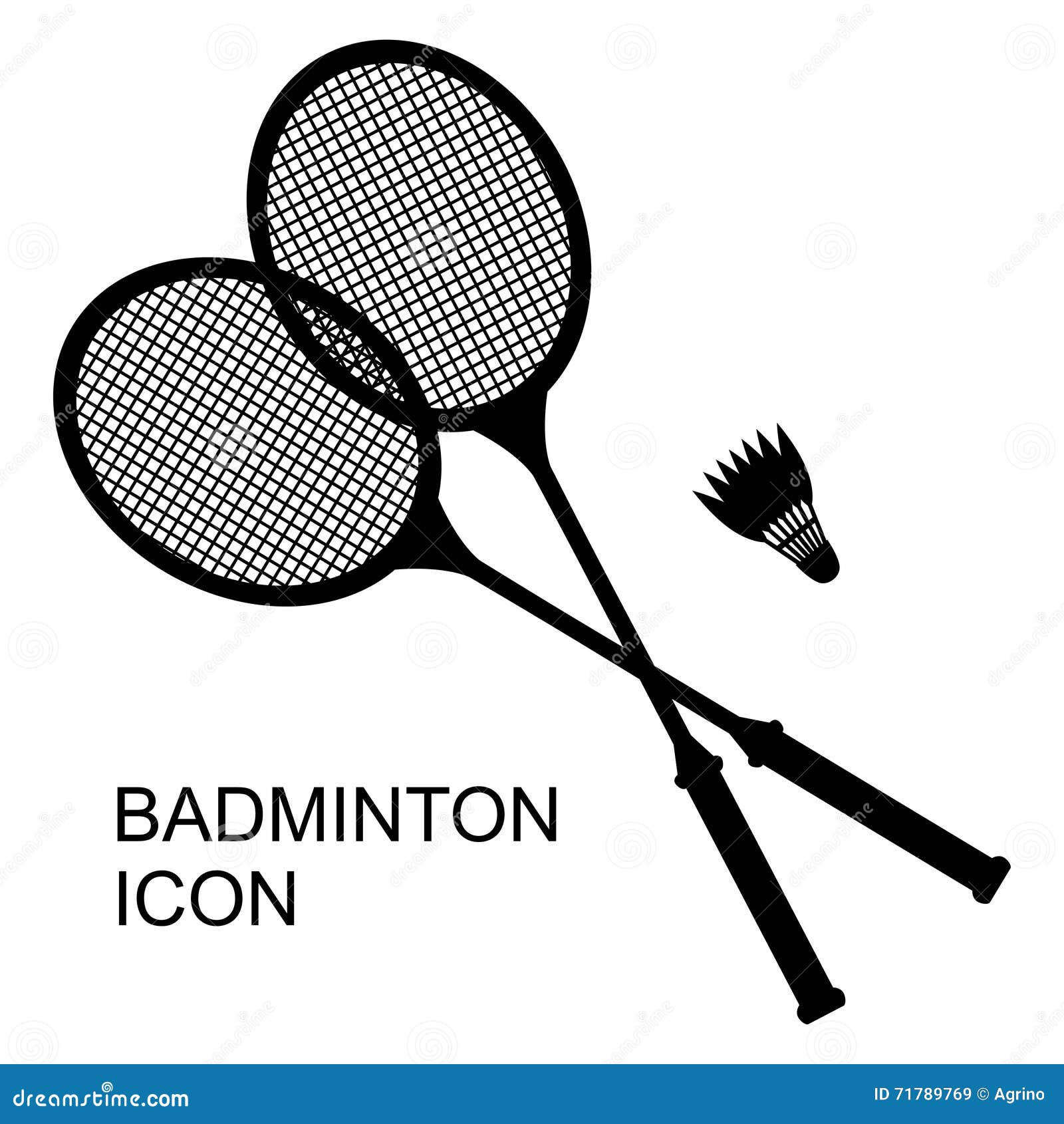 Badminton sport icon stock vector. Illustration of sport - 71789769