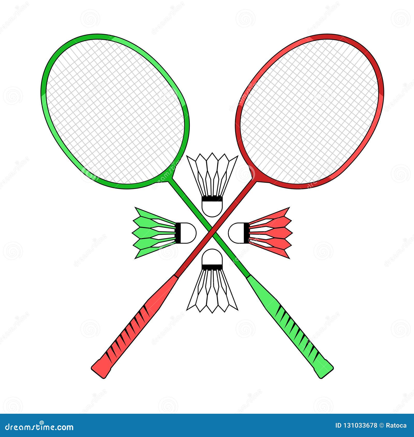 Badminton sport symbol stock vector. Illustration of club - 131033678
