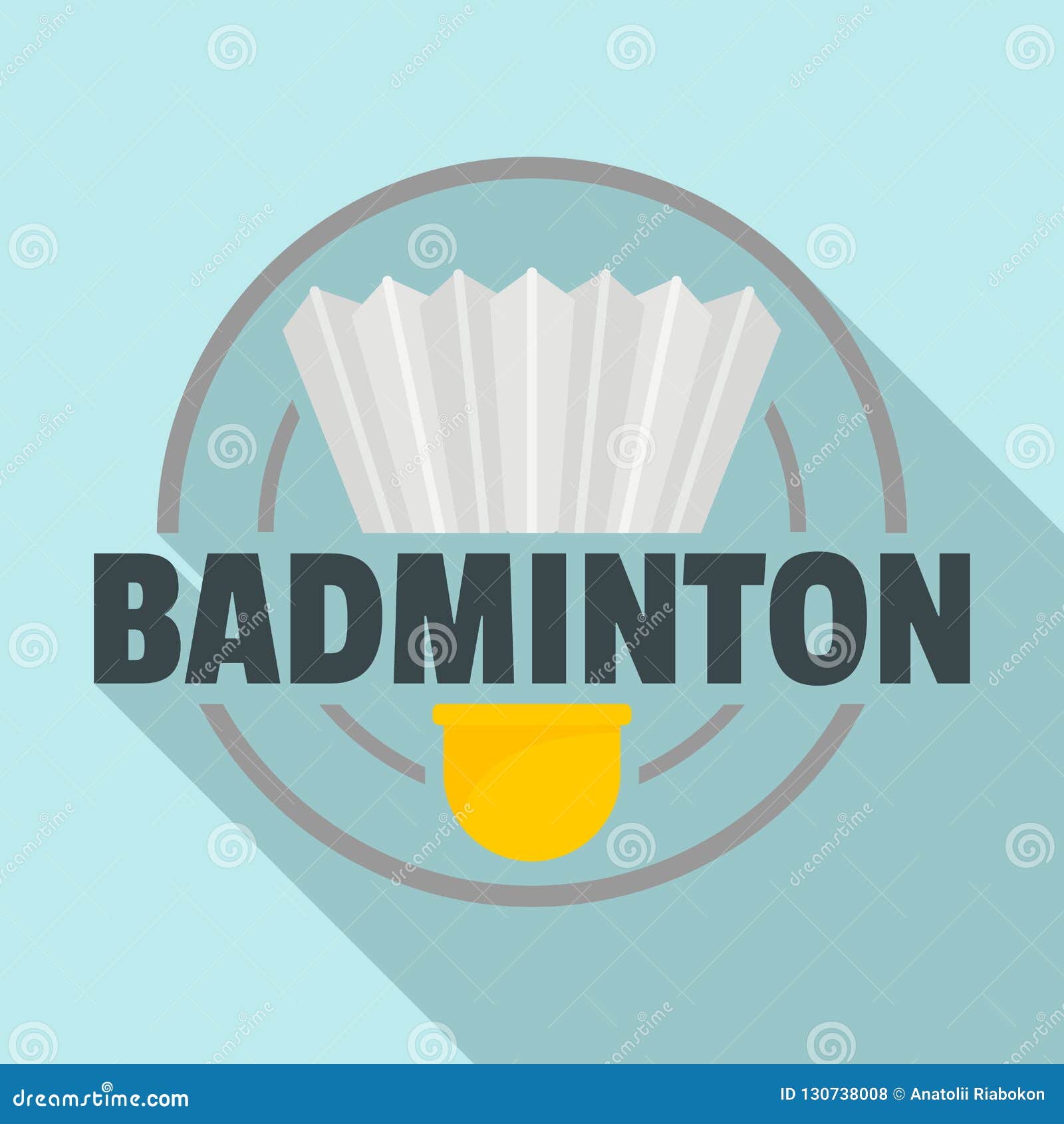 Badminton Target Logo, Flat Style Stock Vector - Illustration of ...