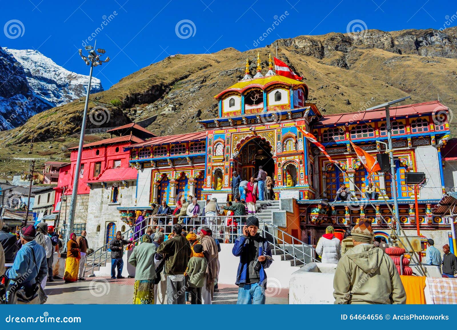 Badrinath temple editorial photo. Image of holy, badarinath - 64664656