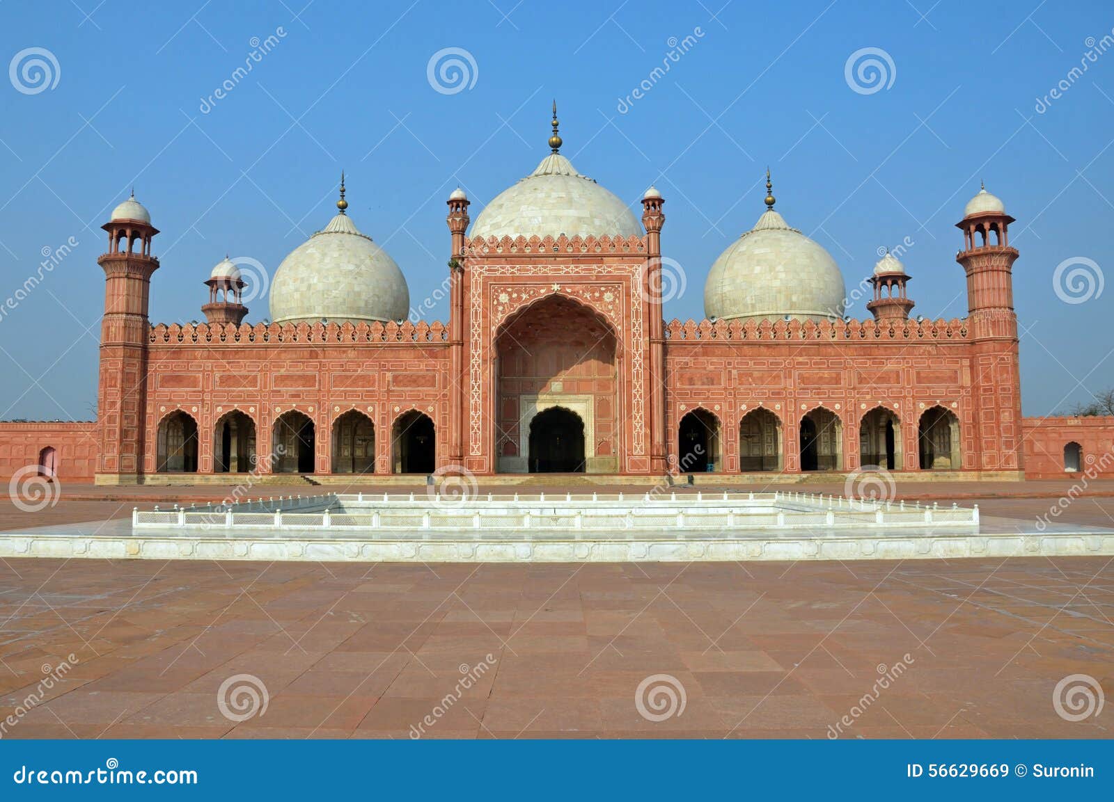 Badshahi Mosque Or Red Mosque In Lahore,Pakistan. Royalty-Free Stock ...
